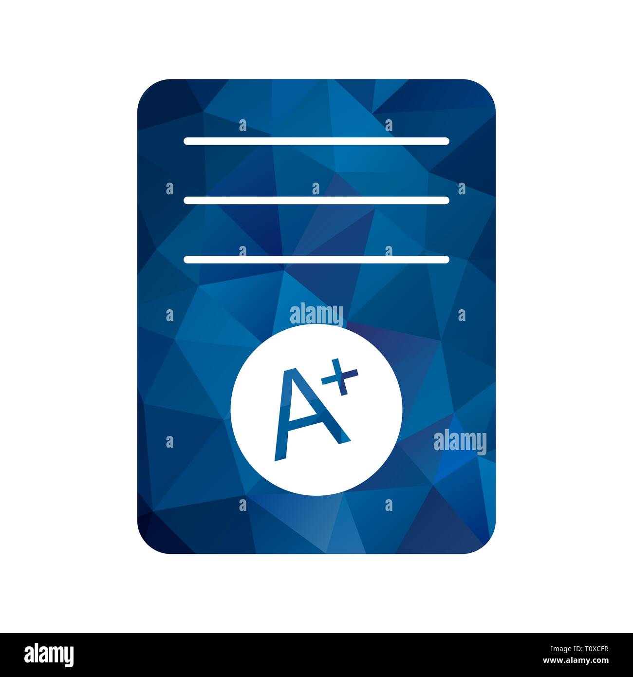 Illustration A+ Grade Icon Stock Photo - Alamy