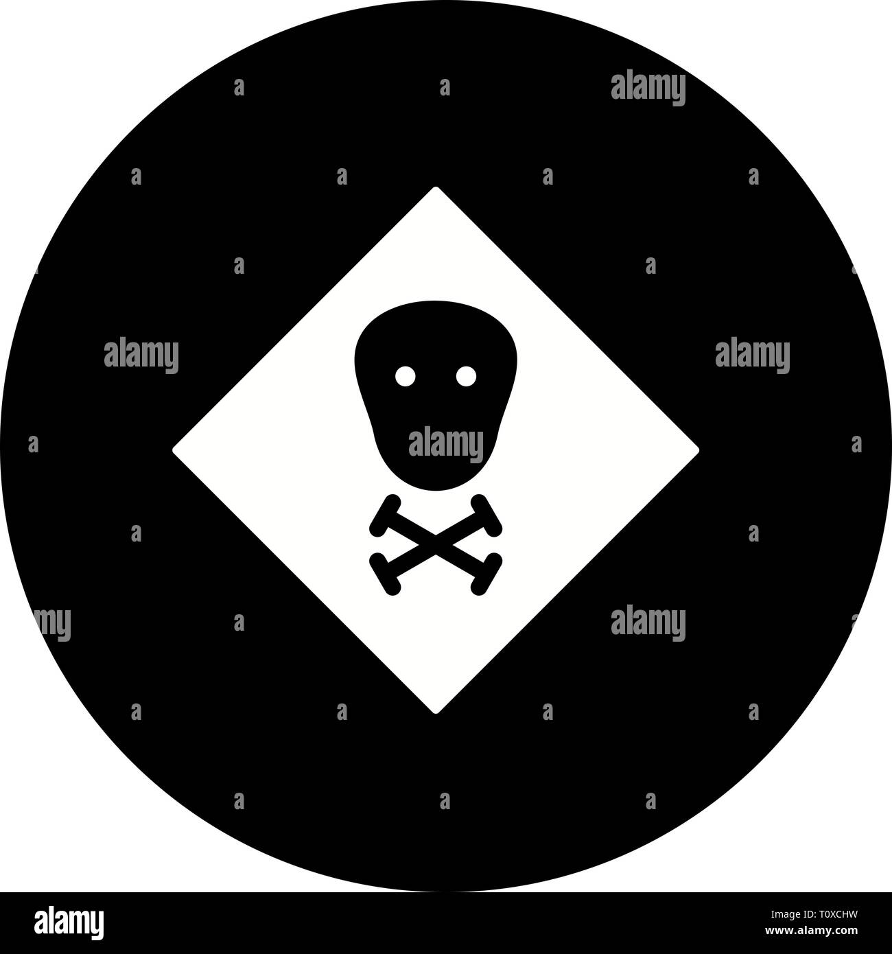 Illustration Toxic Icon Stock Photo - Alamy