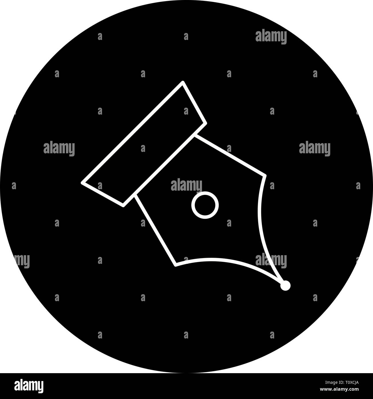 Illustration Nib Icon Stock Photo - Alamy