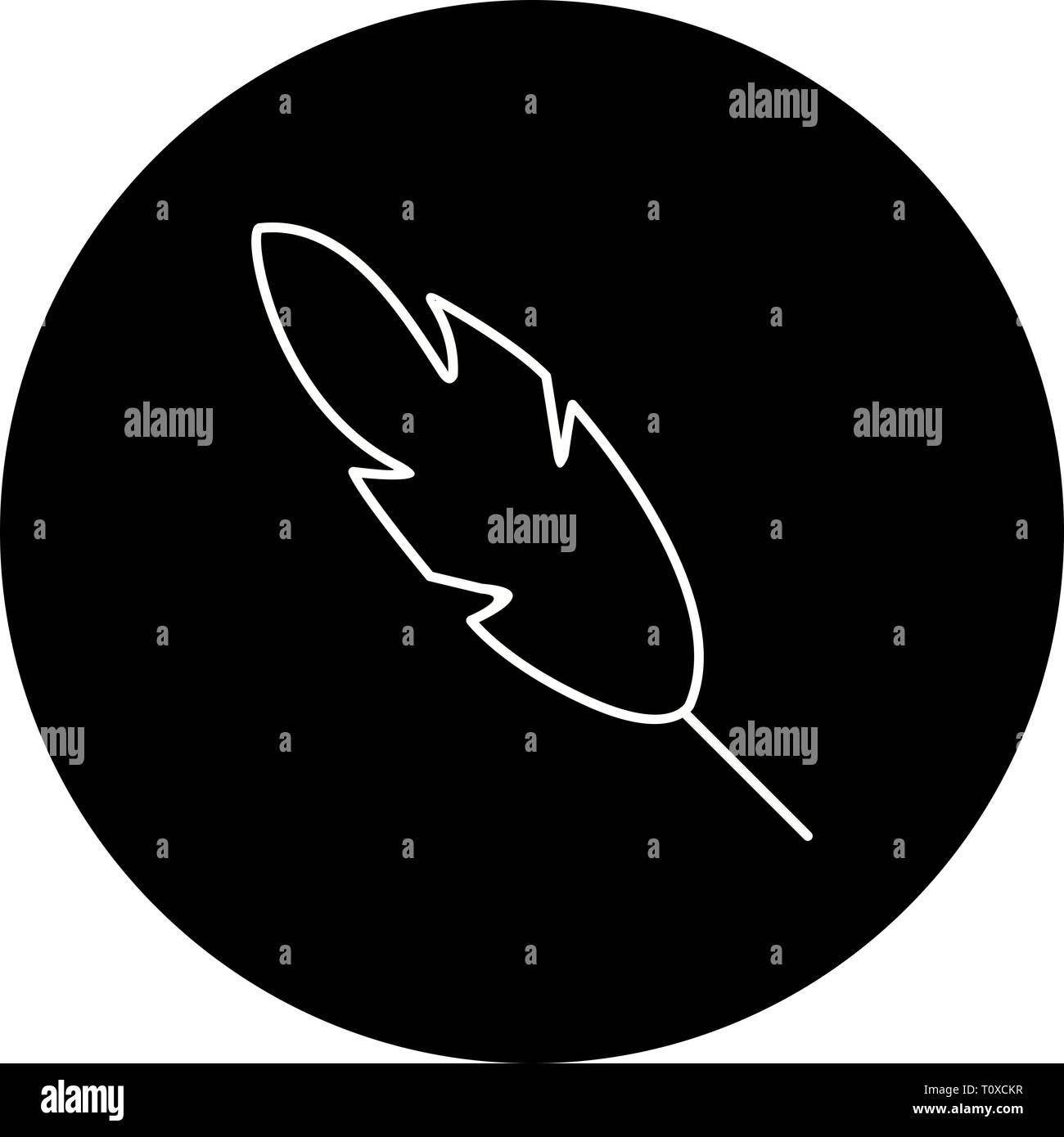 Illustration Calligraphy Icon Stock Photo - Alamy