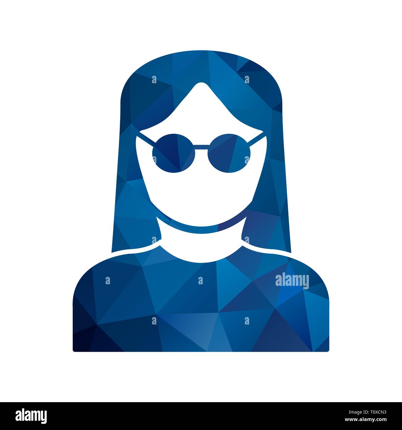 Illustration Female Scientist Icon Stock Photo - Alamy