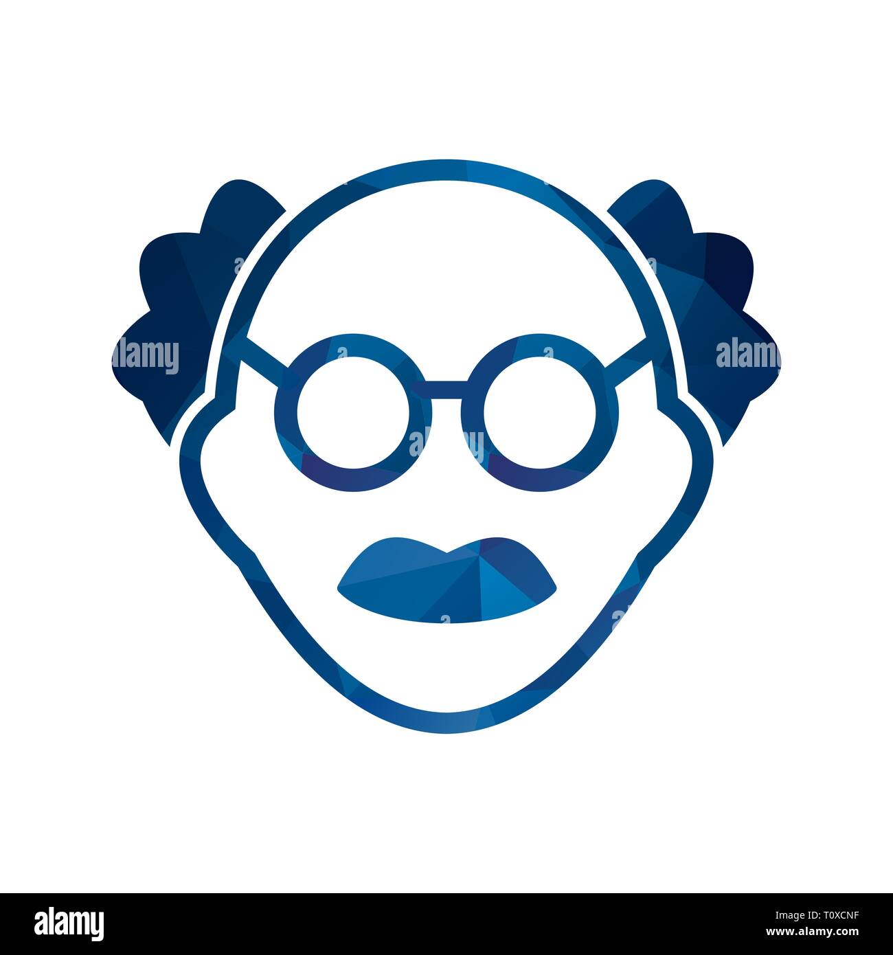 Illustration Male Scientist Icon Stock Photo - Alamy