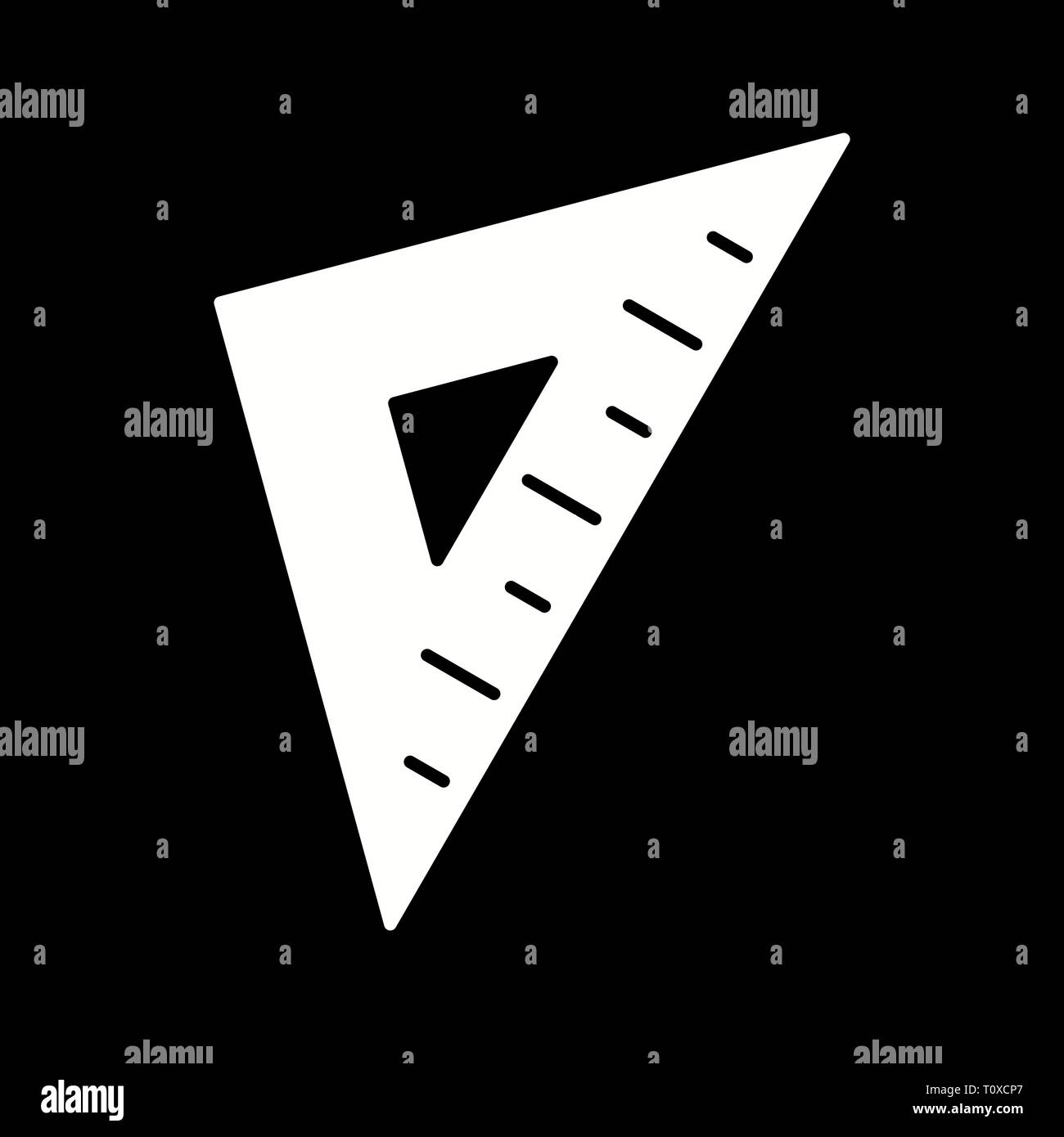 Illustration Set Square Icon Stock Photo - Alamy