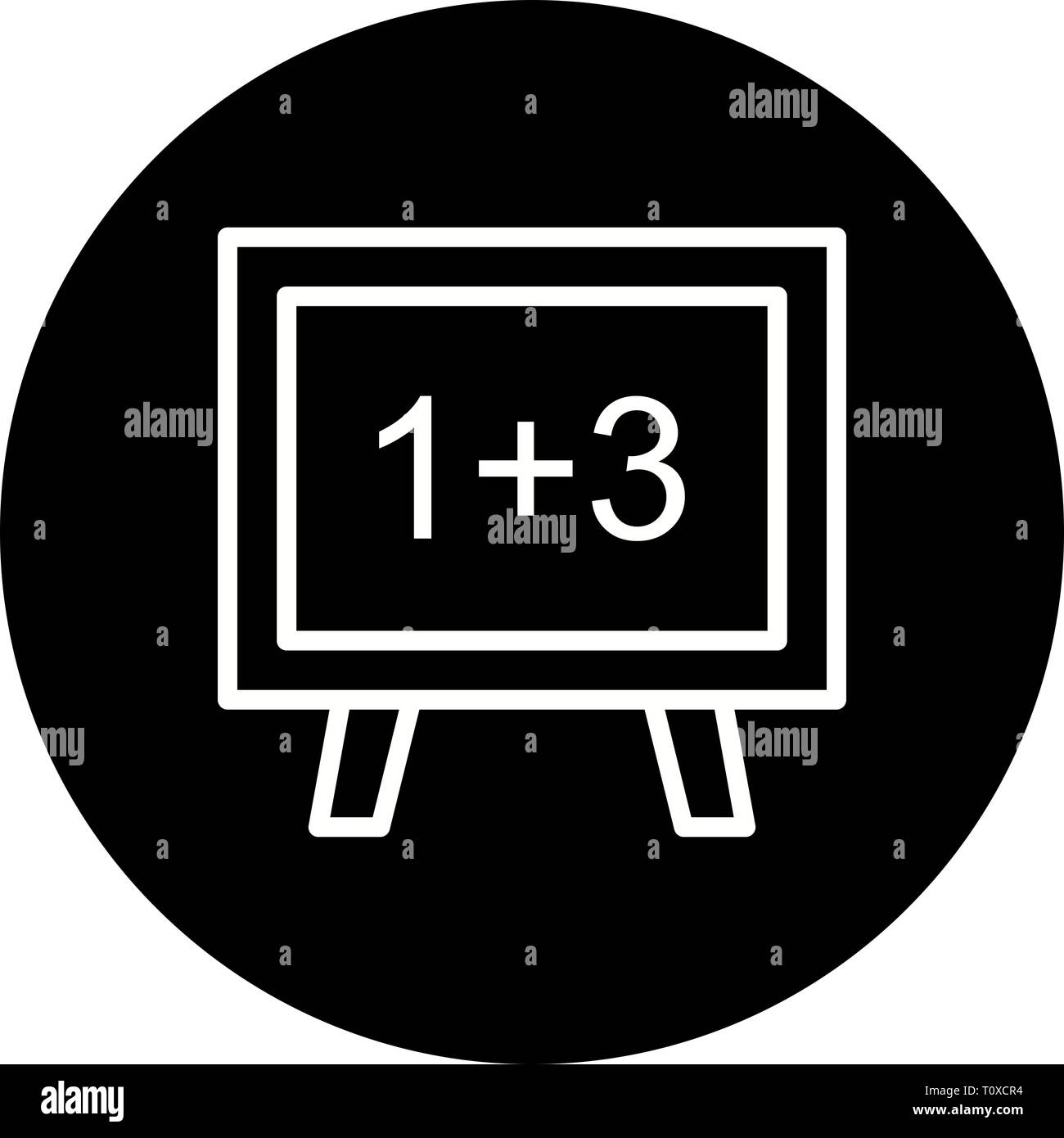 Illustration Mathematics Icon Stock Photo - Alamy