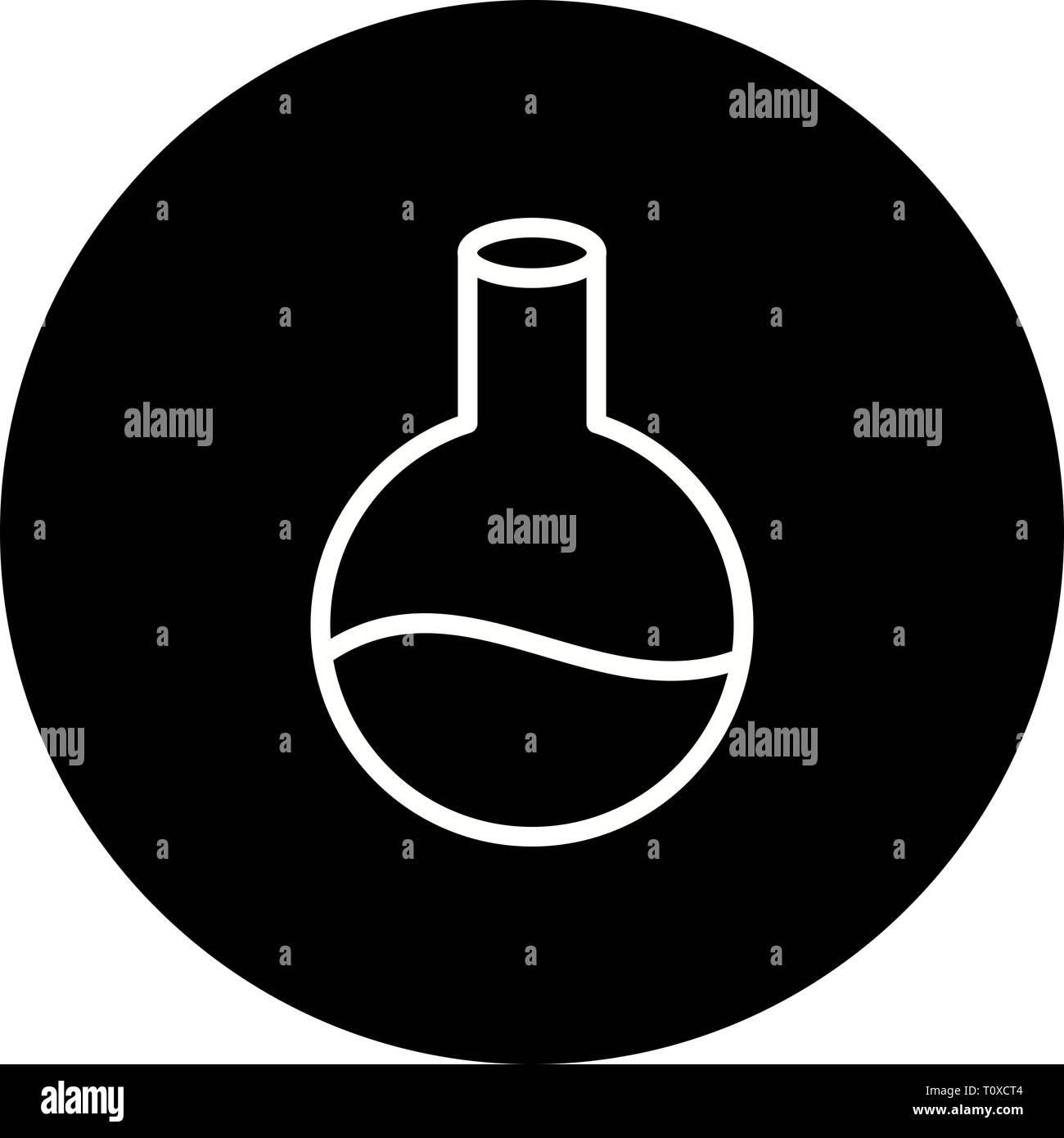 Illustration Flask Icon Stock Photo - Alamy