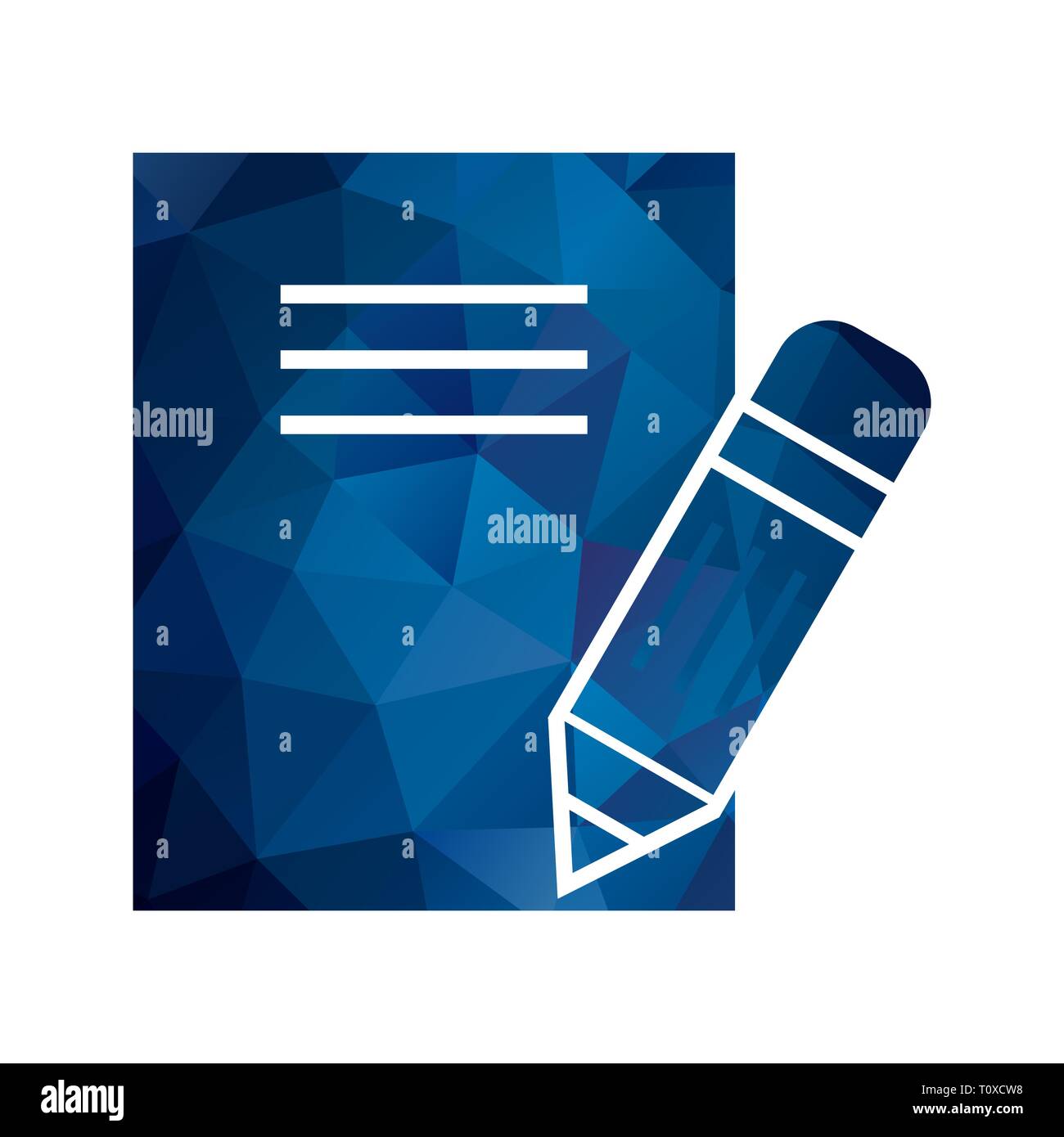 Illustration Notes Icon Stock Photo - Alamy