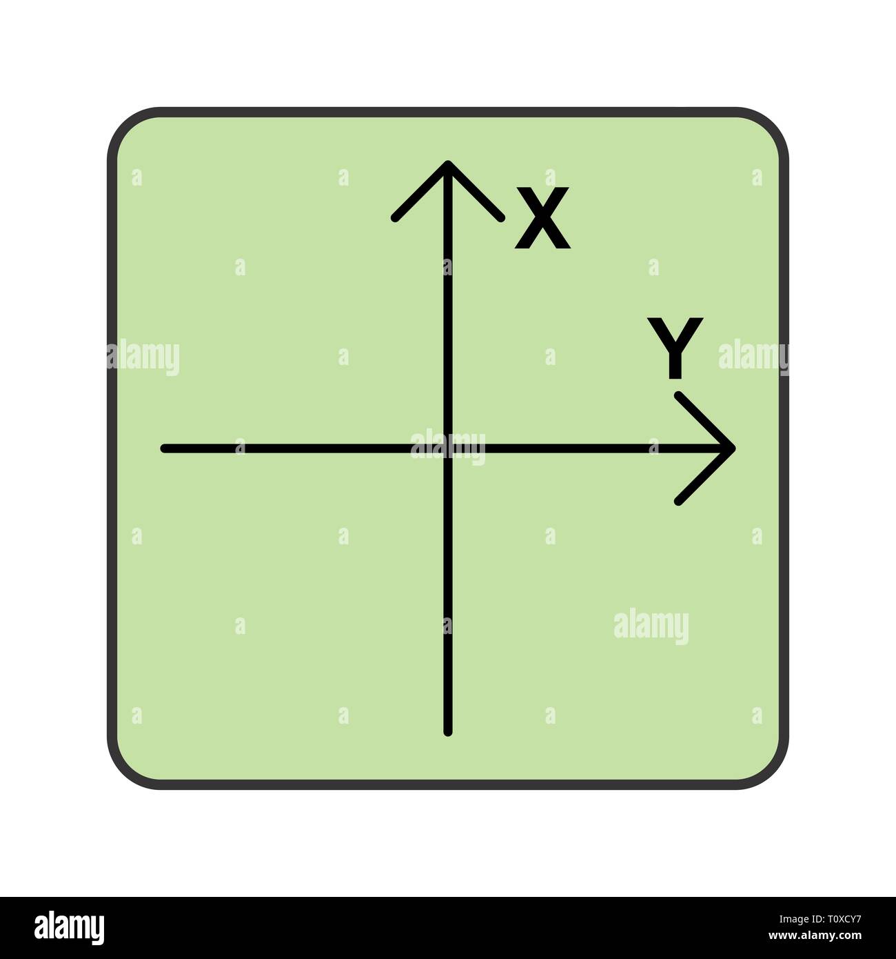 Illustration Axis Icon Stock Photo - Alamy