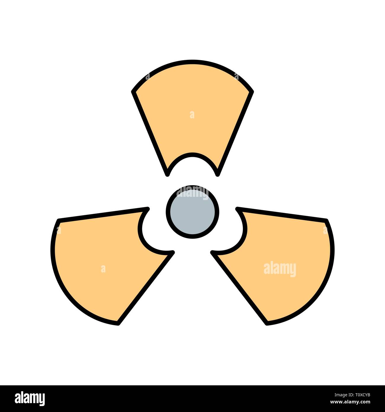 Illustration Radiation Icon Stock Photo - Alamy