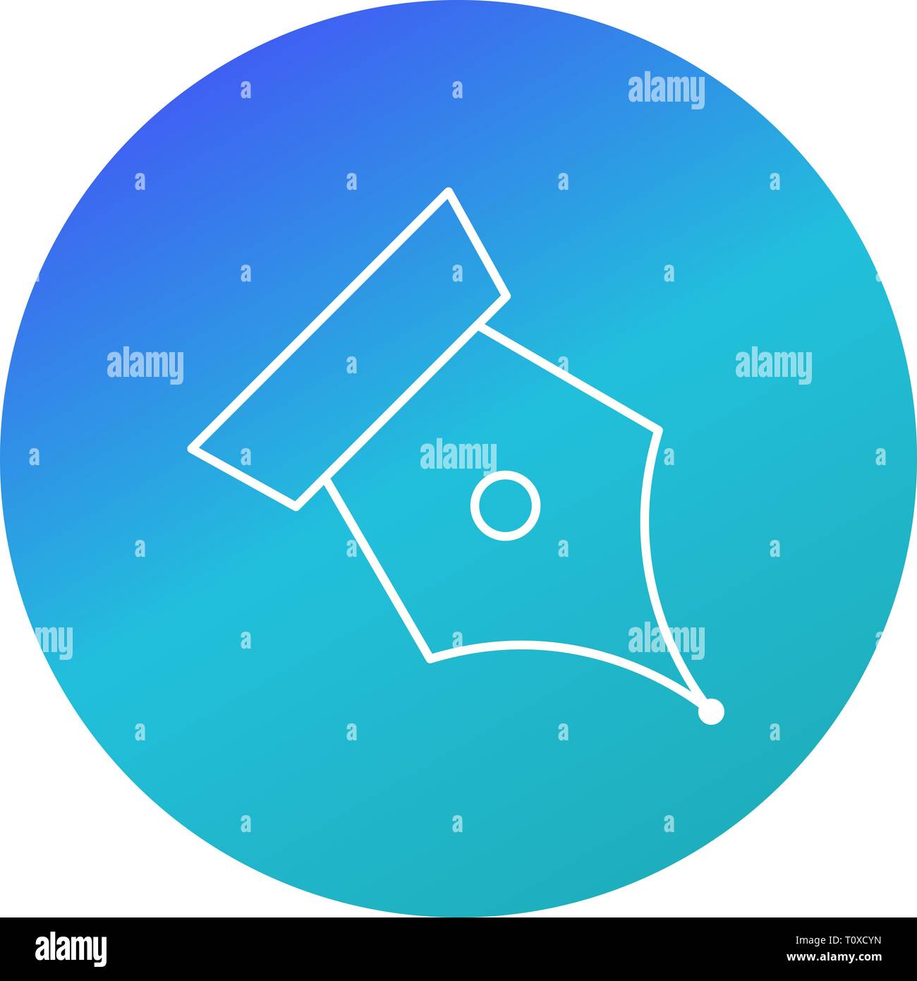 Illustration Nib Icon Stock Photo - Alamy