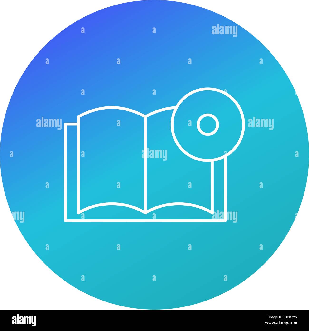 Illustration Book DVD Icon Stock Photo - Alamy