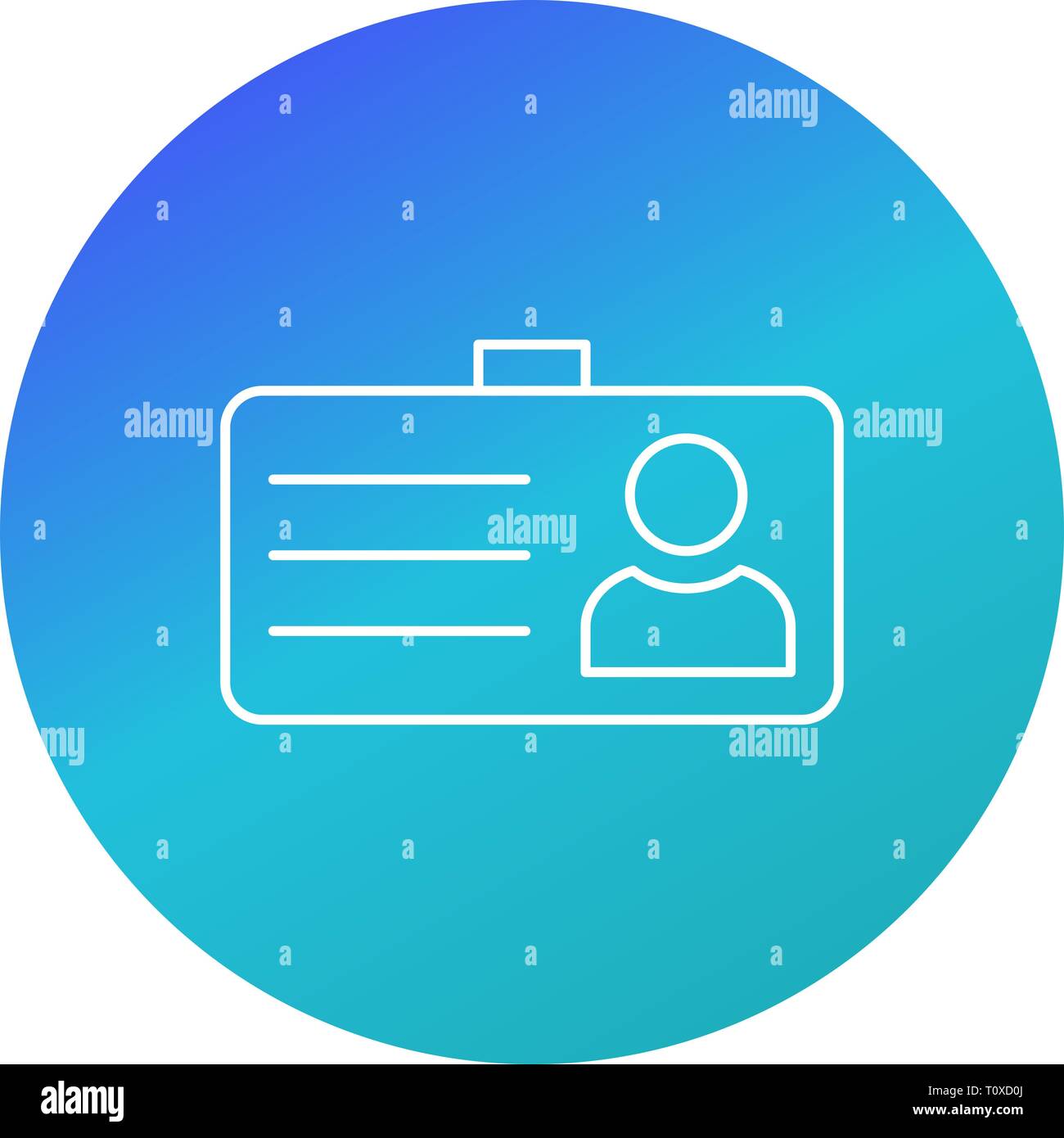 Illustration Student Card Icon Stock Photo - Alamy