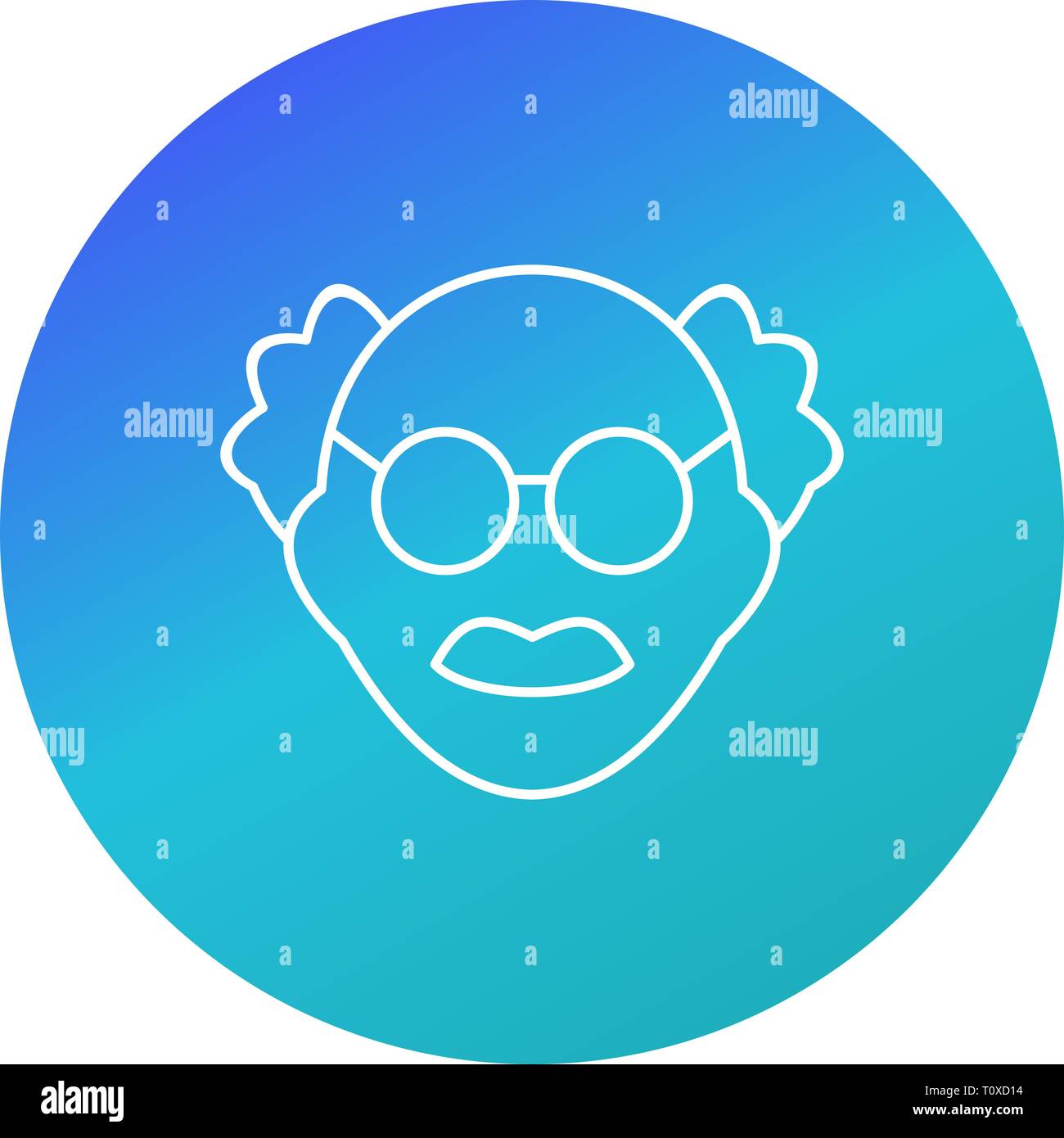 Illustration Male Scientist Icon Stock Photo - Alamy
