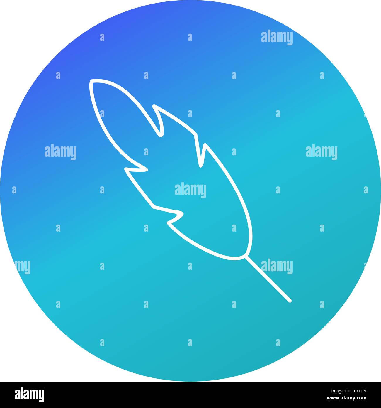 Illustration Calligraphy Icon Stock Photo - Alamy