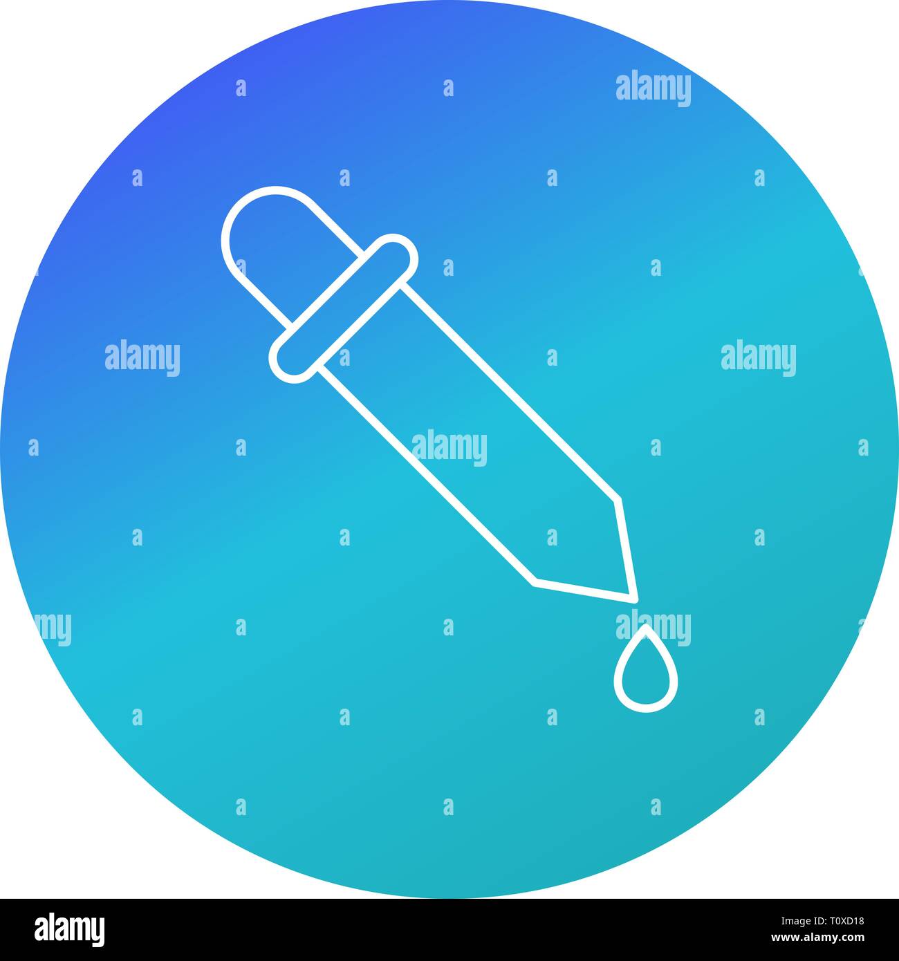 Illustration Dropper Icon Stock Photo - Alamy