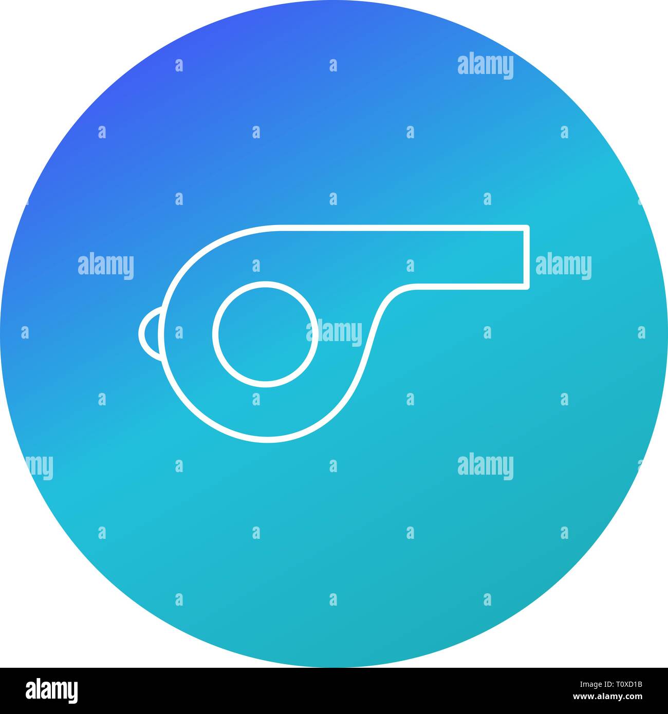 Illustration Whistle Icon Stock Photo - Alamy