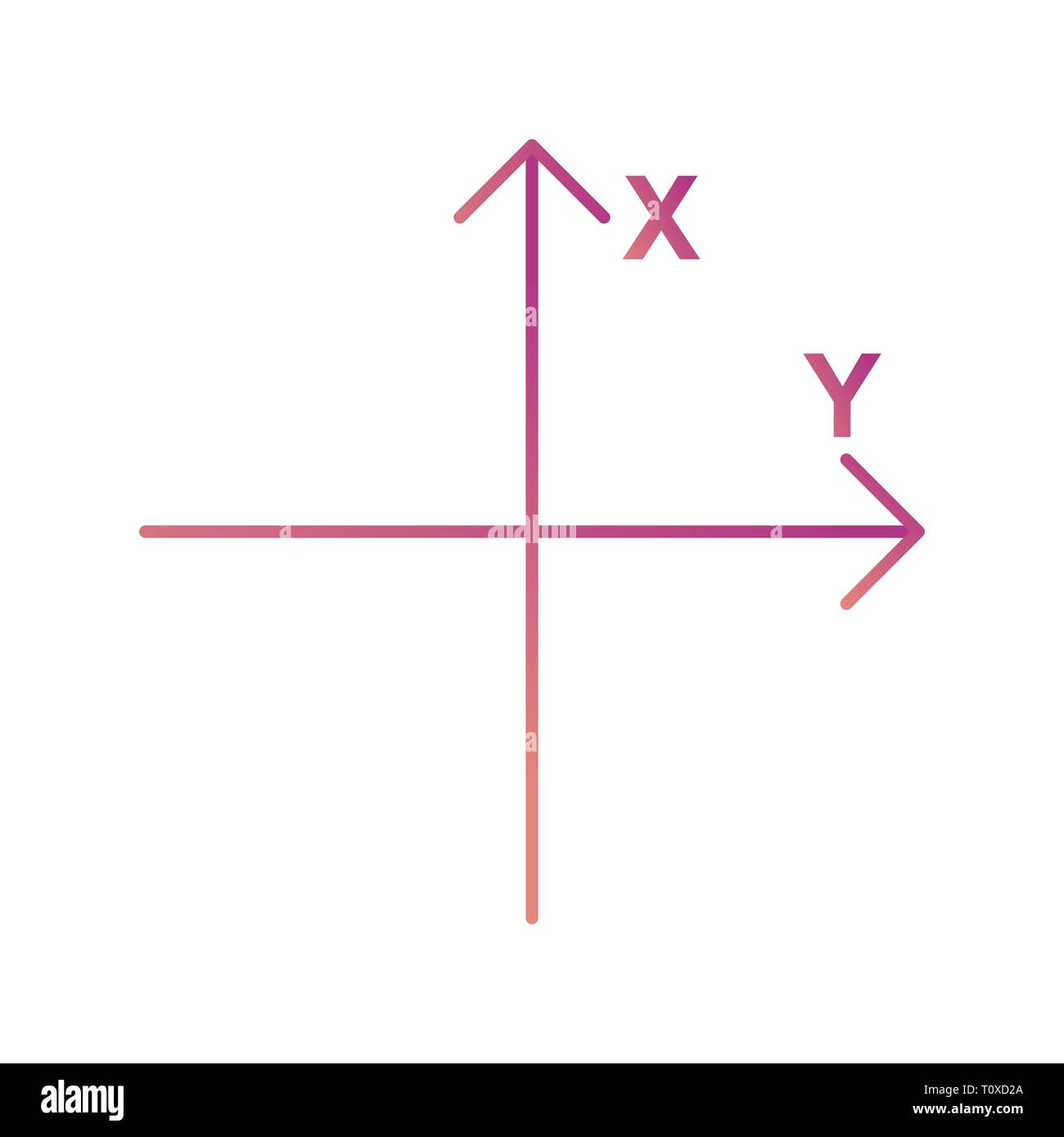 X axis icon Cut Out Stock Images & Pictures - Alamy