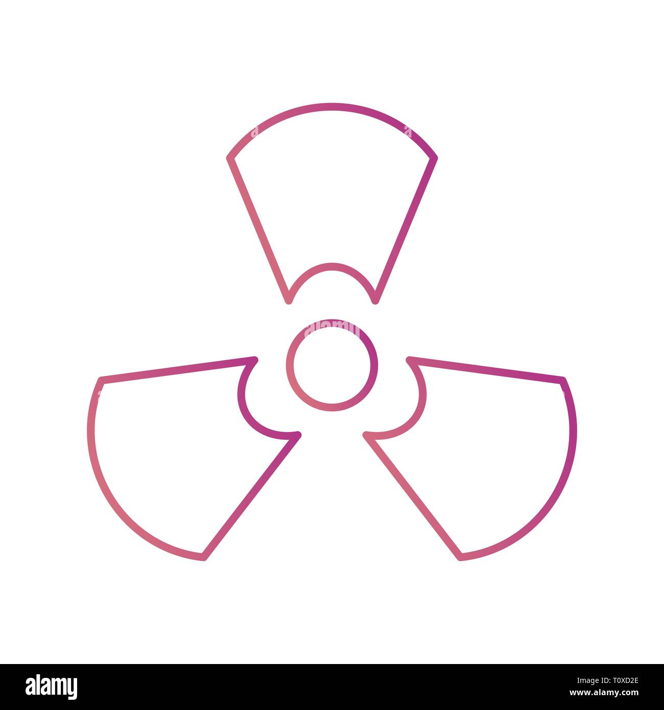 Illustration Radiation Icon Stock Photo - Alamy