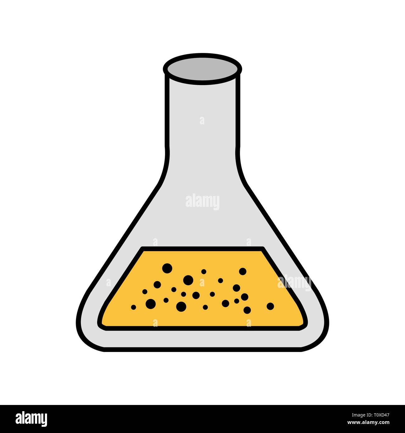 Illustration Beaker Icon Stock Photo - Alamy