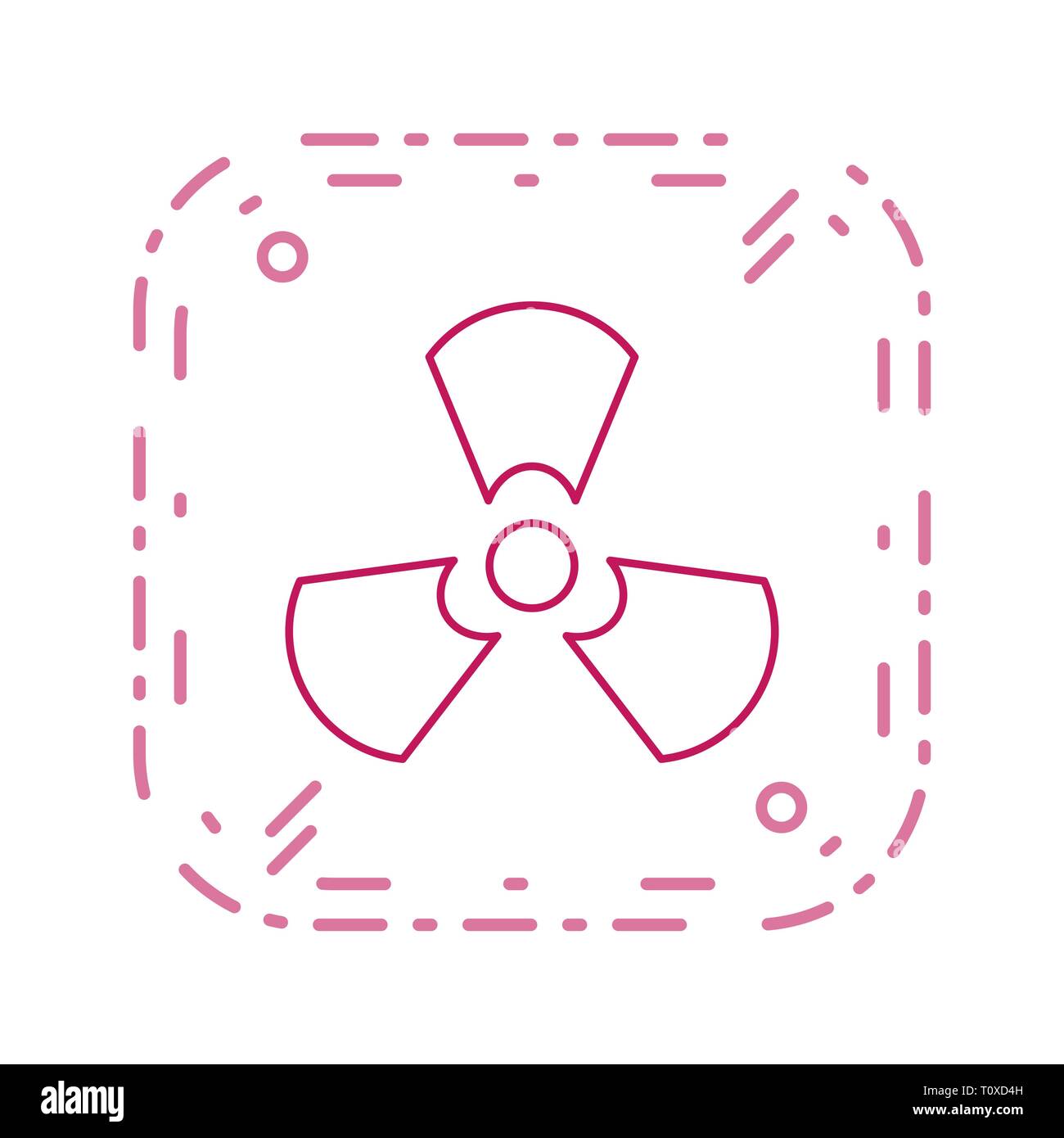 Illustration Radiation Icon Stock Photo - Alamy