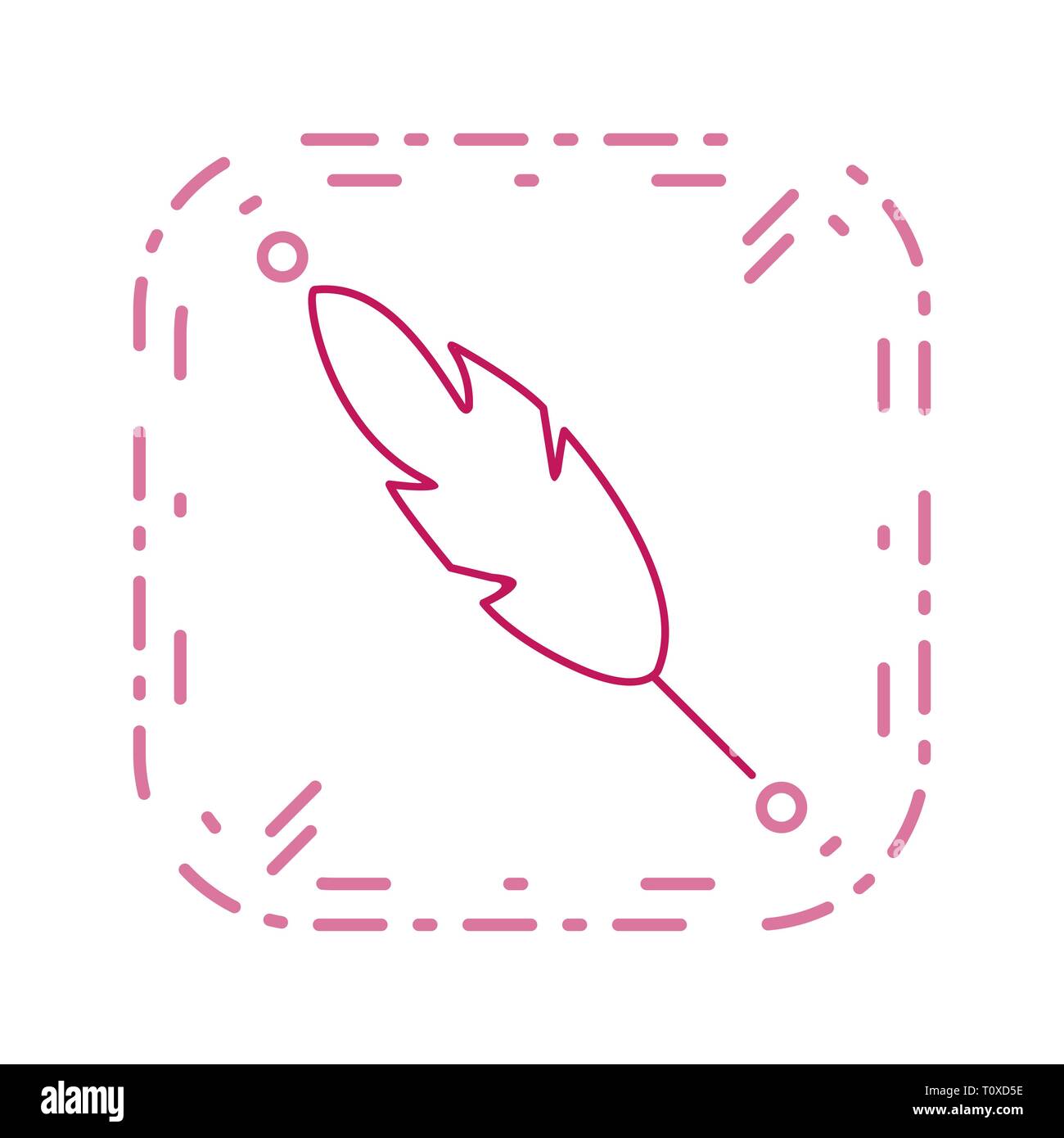 Illustration Calligraphy Icon Stock Photo - Alamy