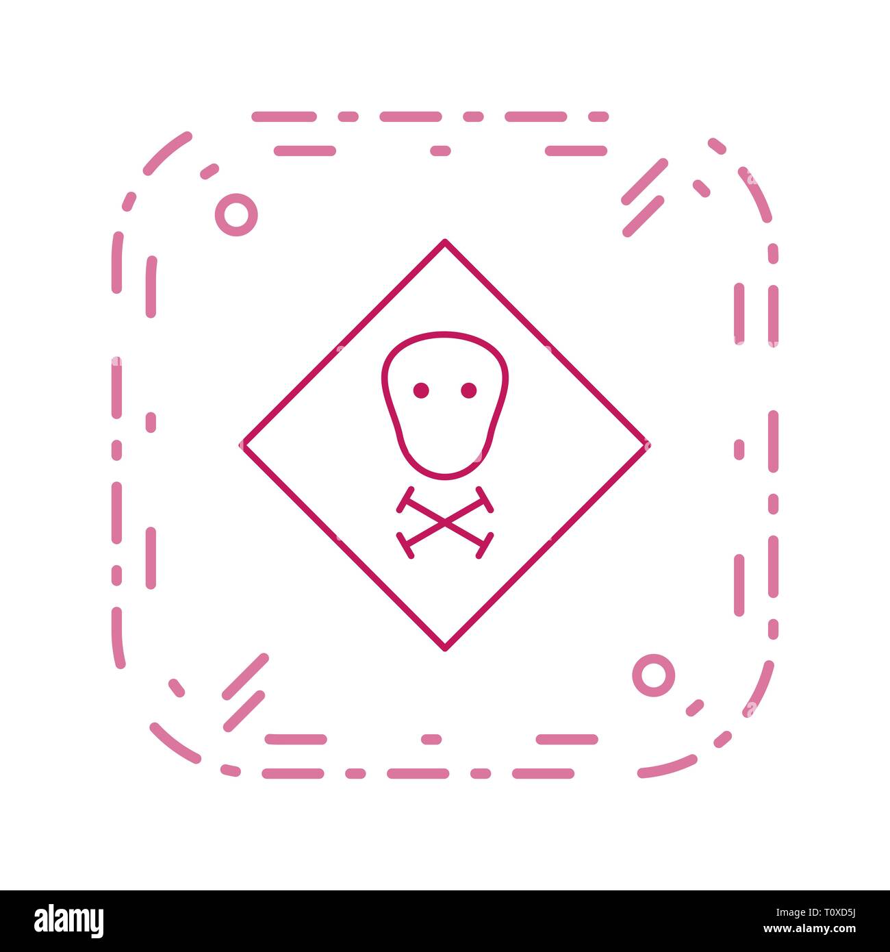 Illustration Toxic Icon Stock Photo - Alamy