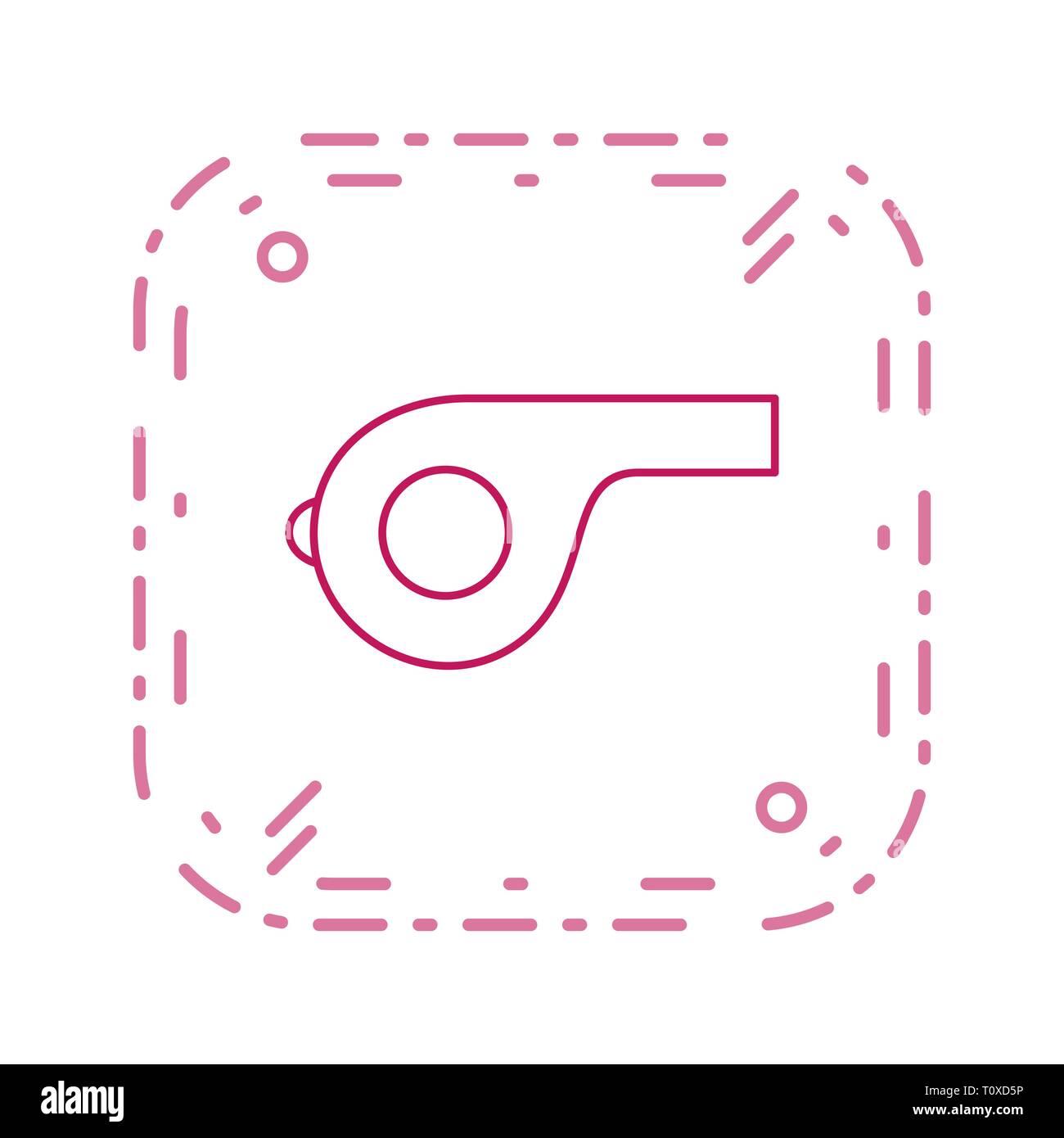 Illustration Whistle Icon Stock Photo - Alamy