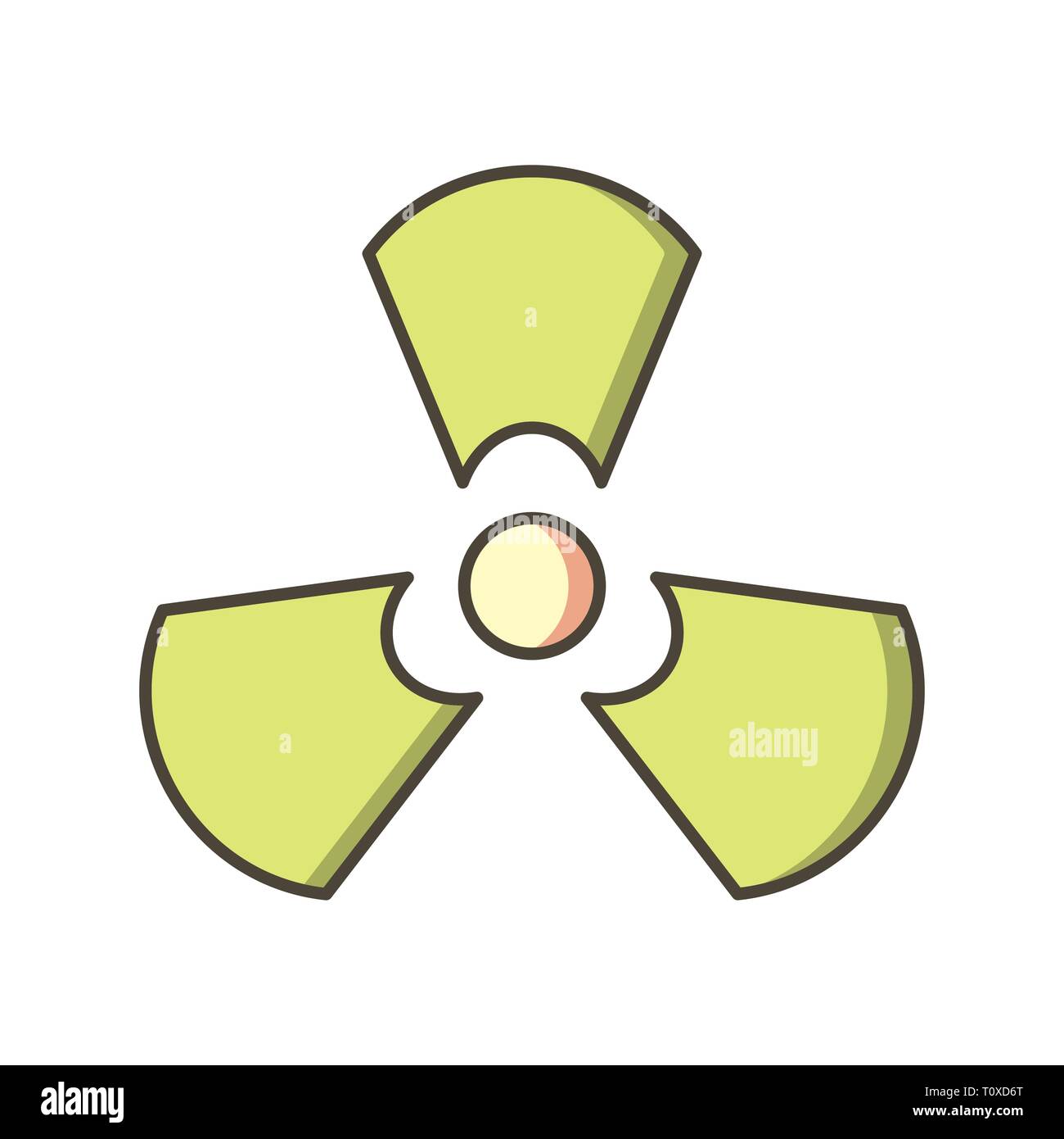 Illustration Radiation Icon Stock Photo - Alamy