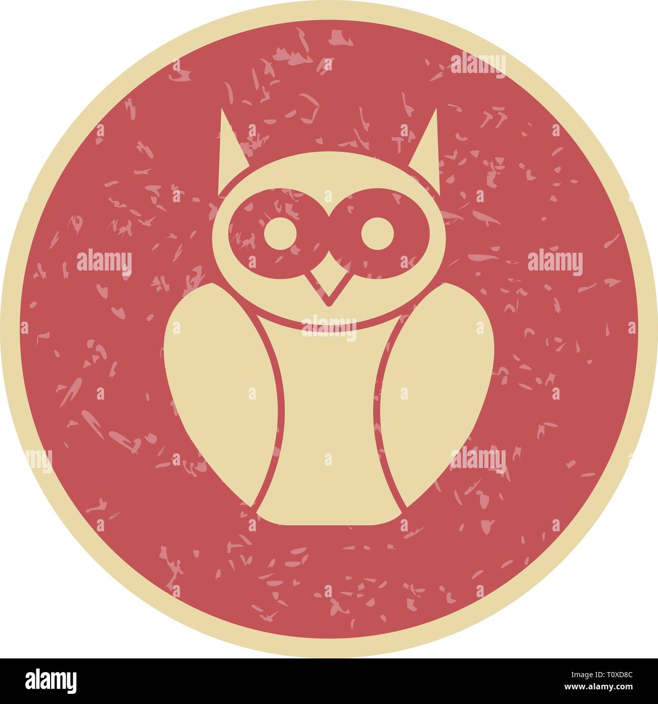 Illustration Graduate Owl Icon Stock Photo - Alamy