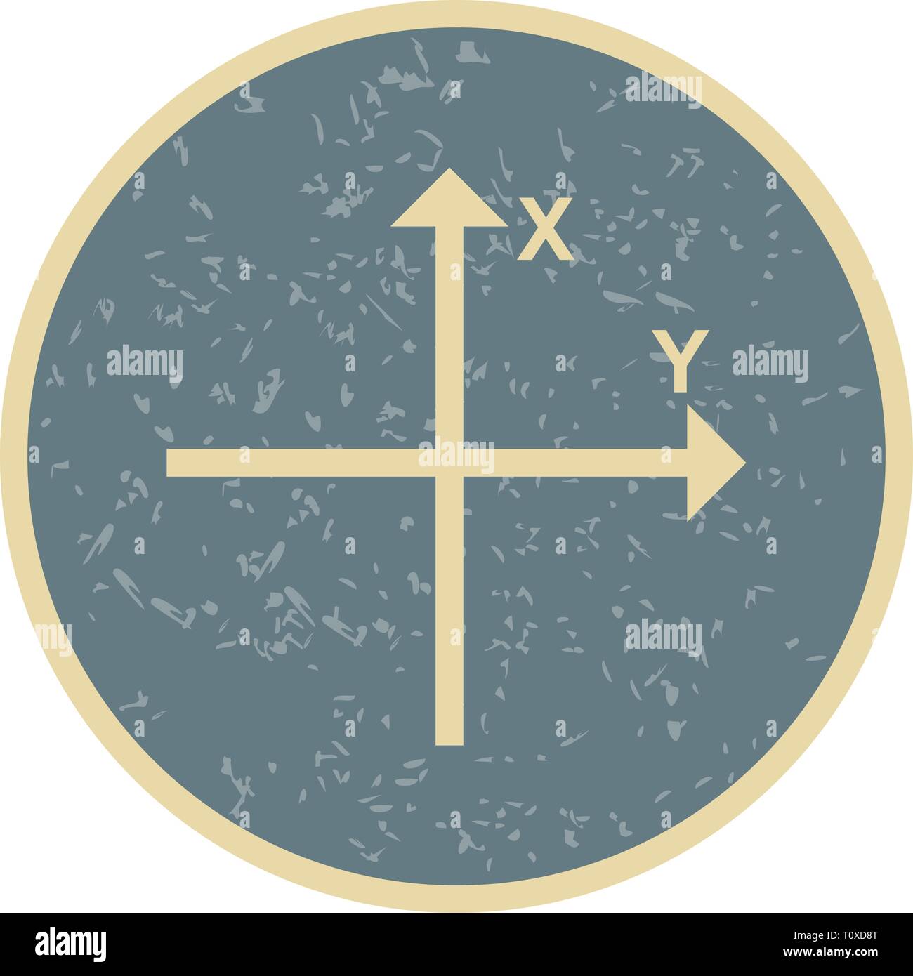 Illustration Axis Icon Stock Photo - Alamy