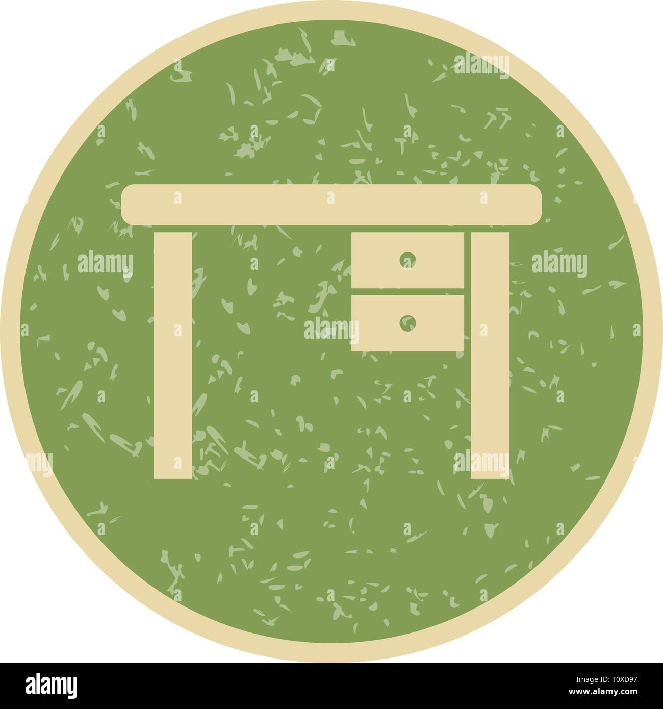 Illustration Study Table Icon Stock Photo - Alamy