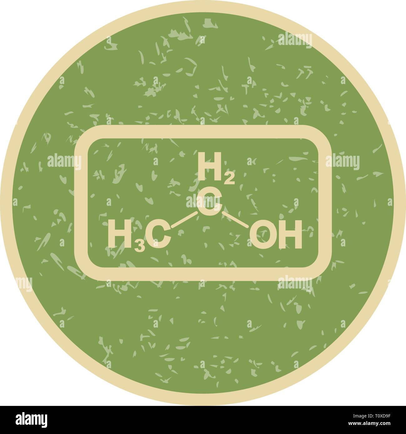 Illustration Ethanol Icon Stock Photo - Alamy