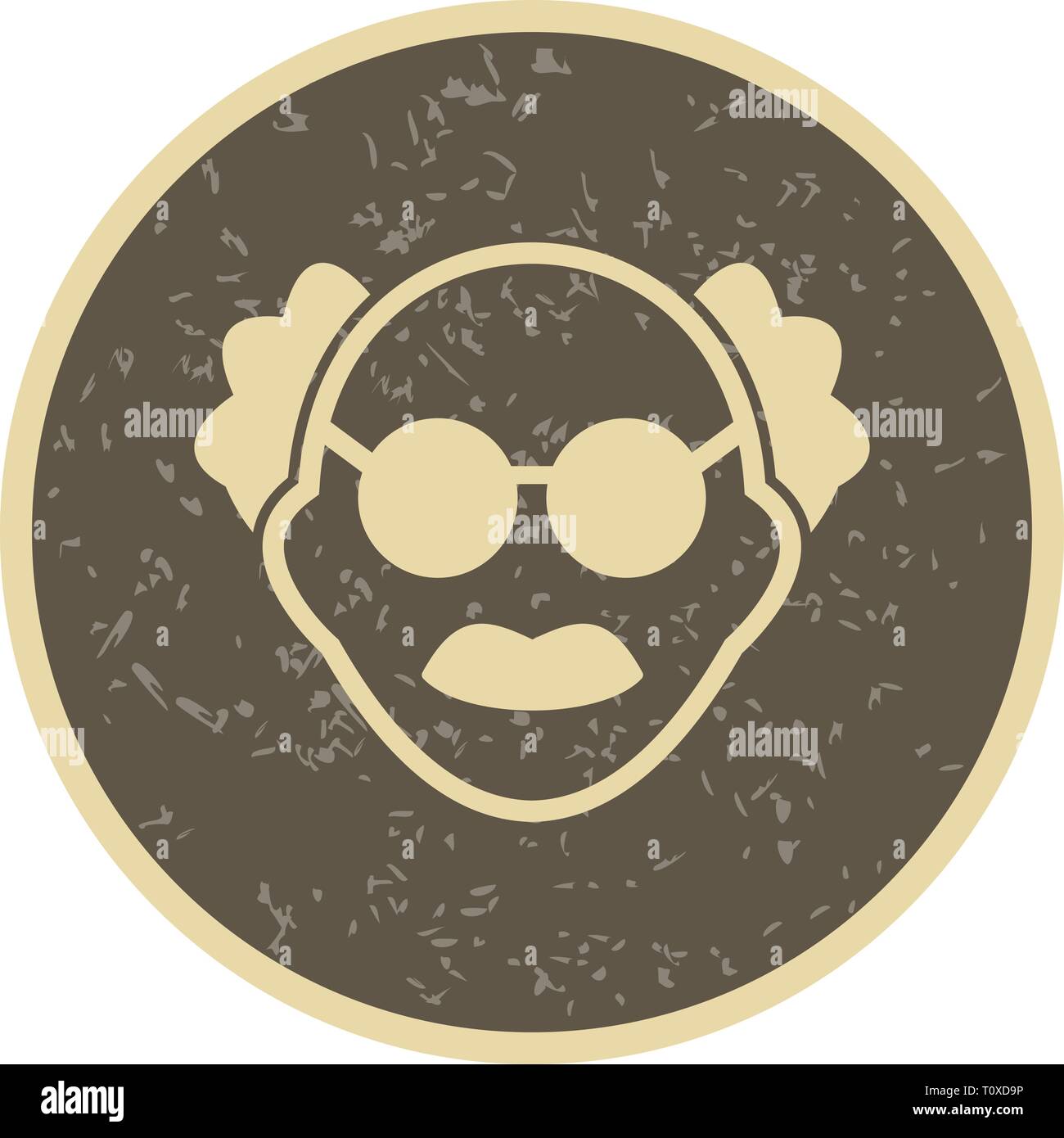 Illustration Male Scientist Icon Stock Photo - Alamy