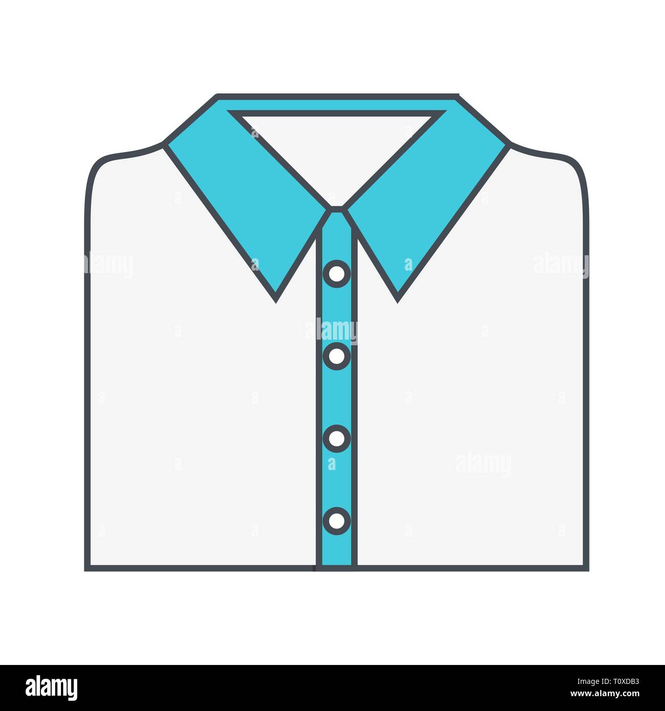 Illustration School Shirt Icon Stock Photo - Alamy