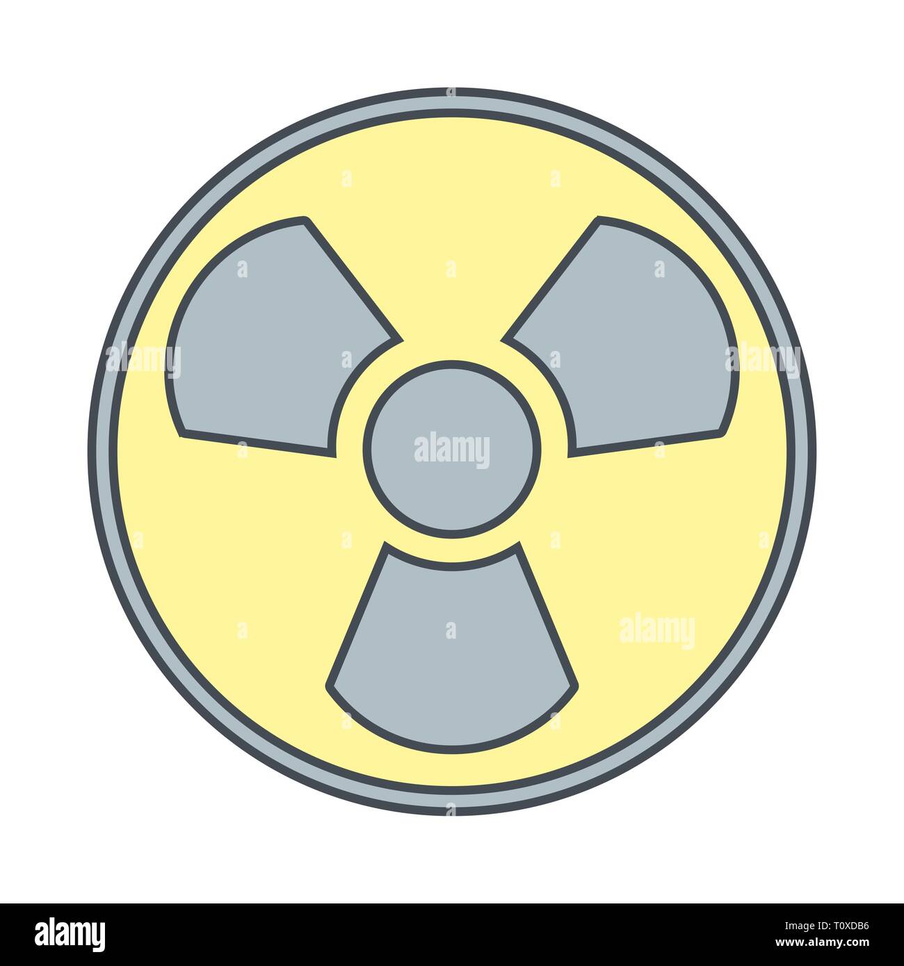 Illustration Radiation Icon Stock Photo - Alamy