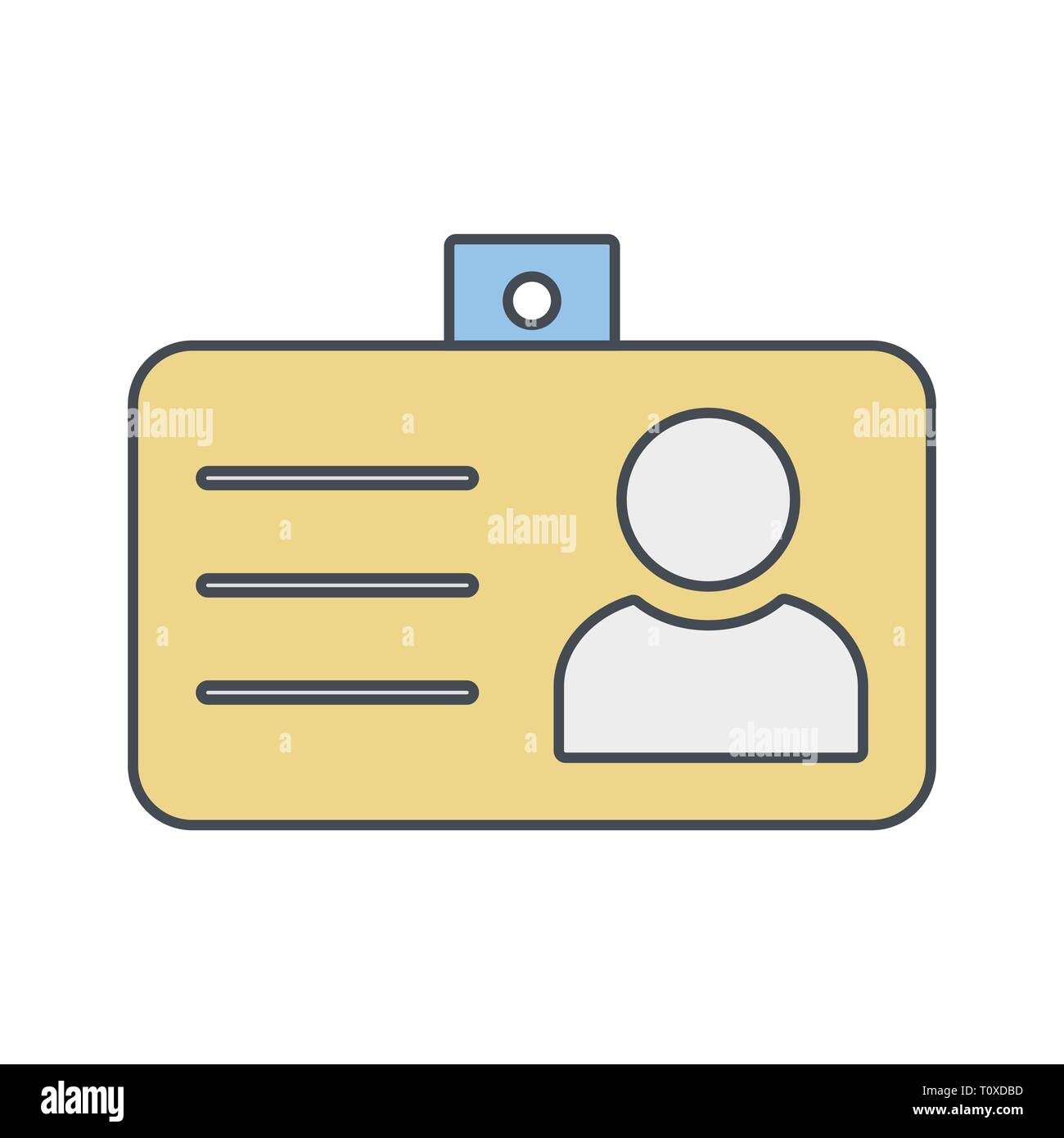 Illustration Student Card Icon Stock Photo - Alamy