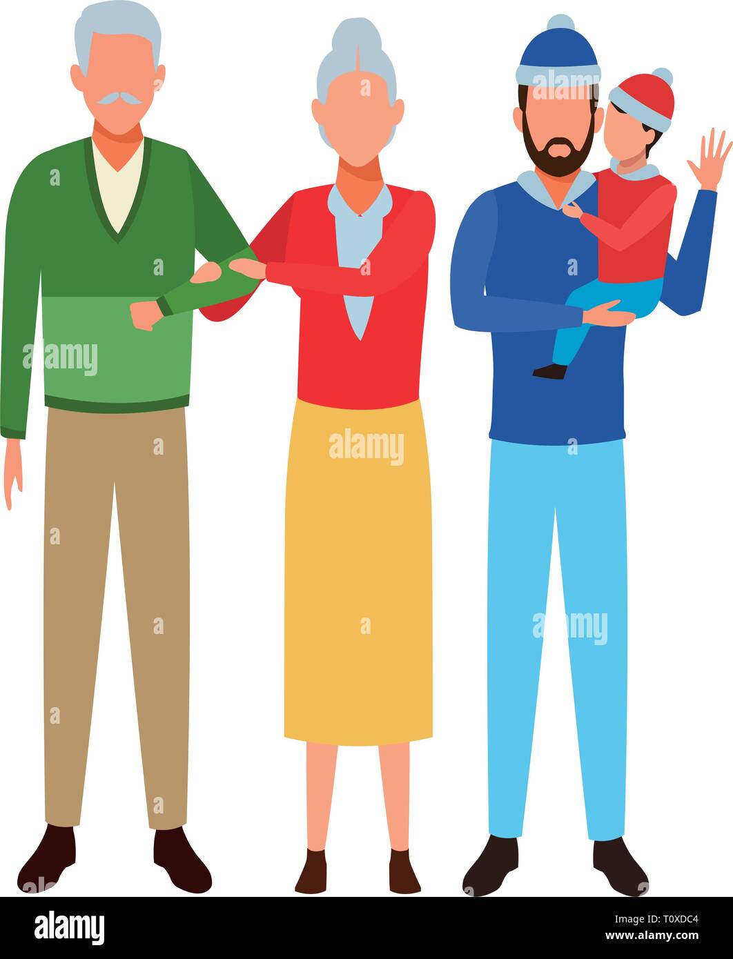 family avatar cartoon character Stock Vector Image & Art - Alamy