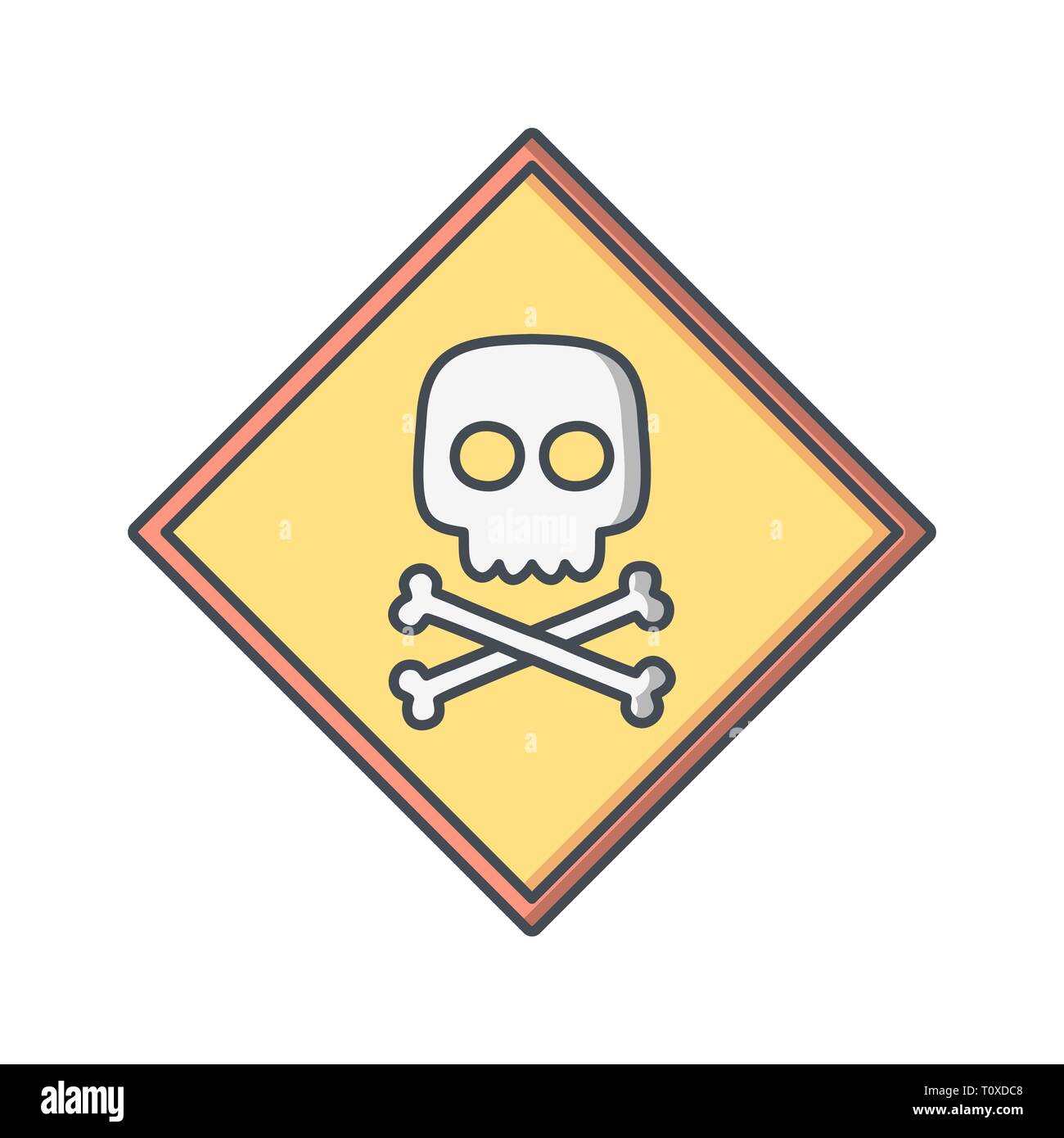 Illustration Toxic Icon Stock Photo - Alamy
