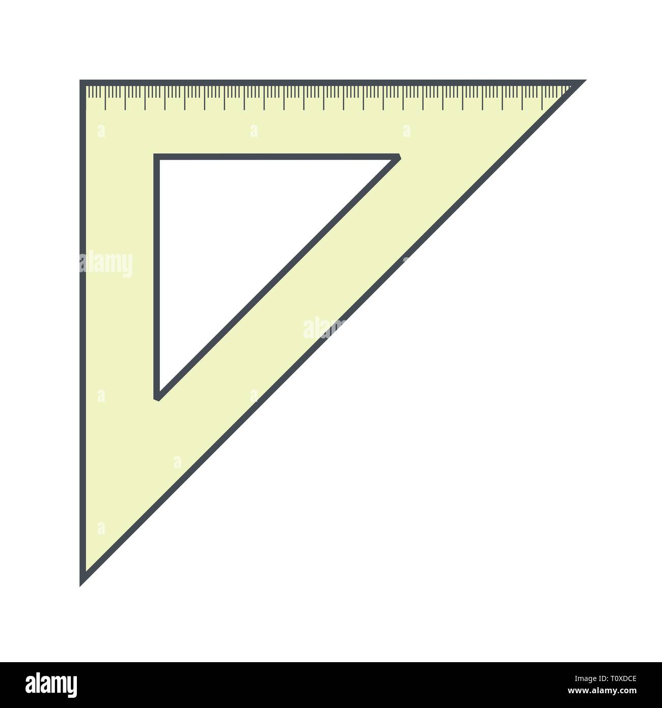 Illustration Set Square Icon Stock Photo - Alamy