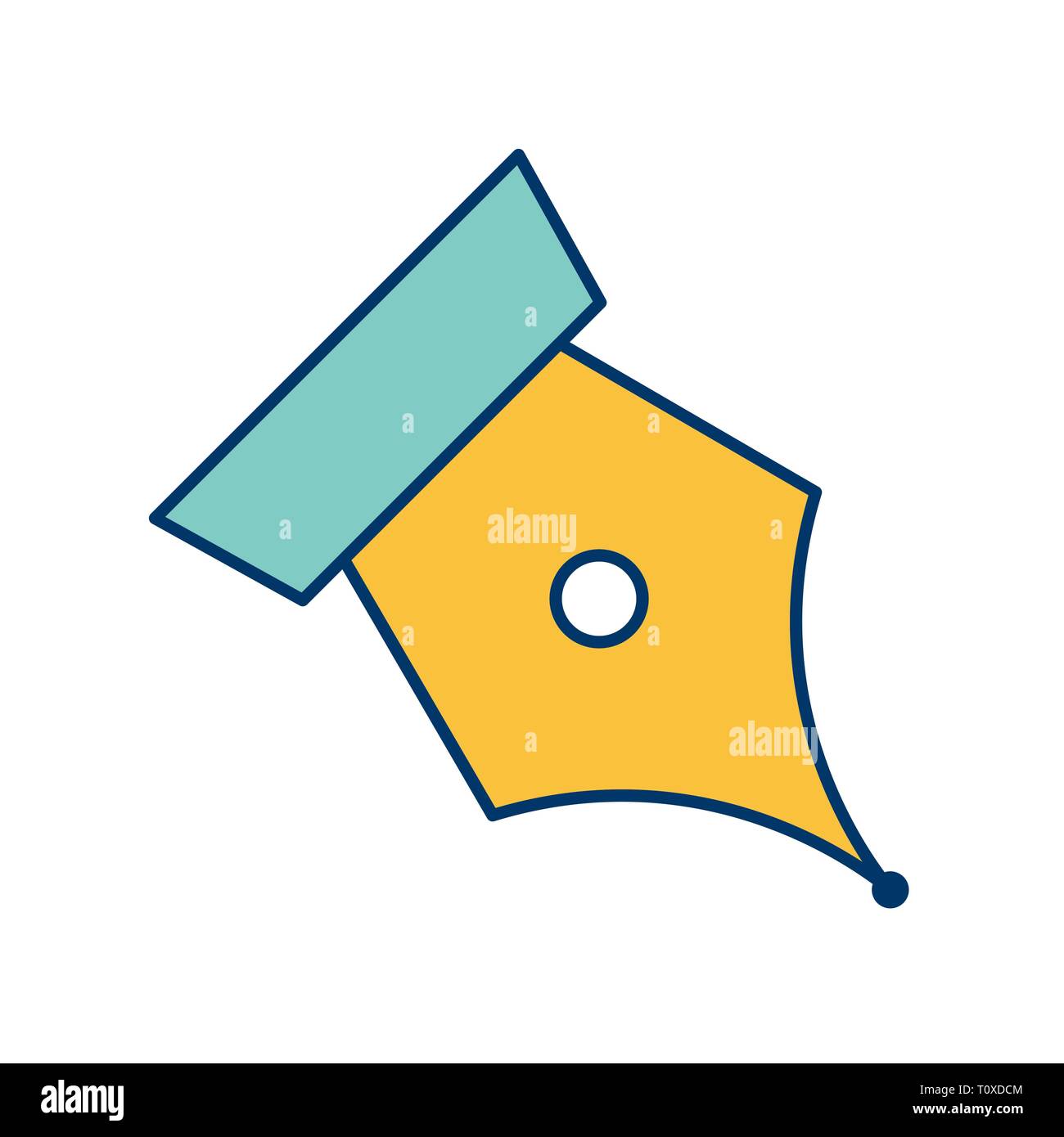 Illustration Nib Icon Stock Photo - Alamy