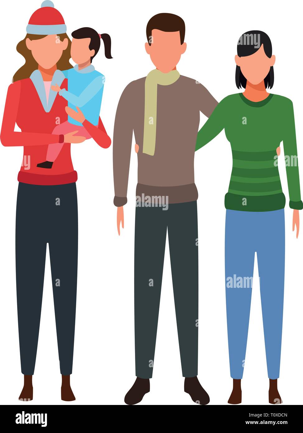 family avatars cartoon character Stock Vector Image & Art - Alamy