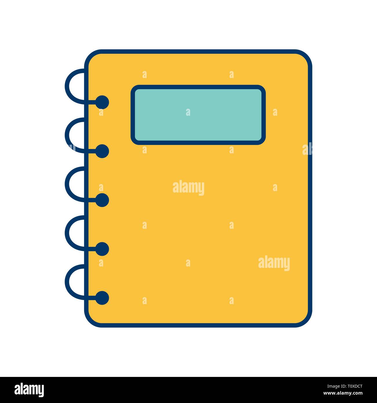 Illustration Notepad Icon Stock Photo - Alamy
