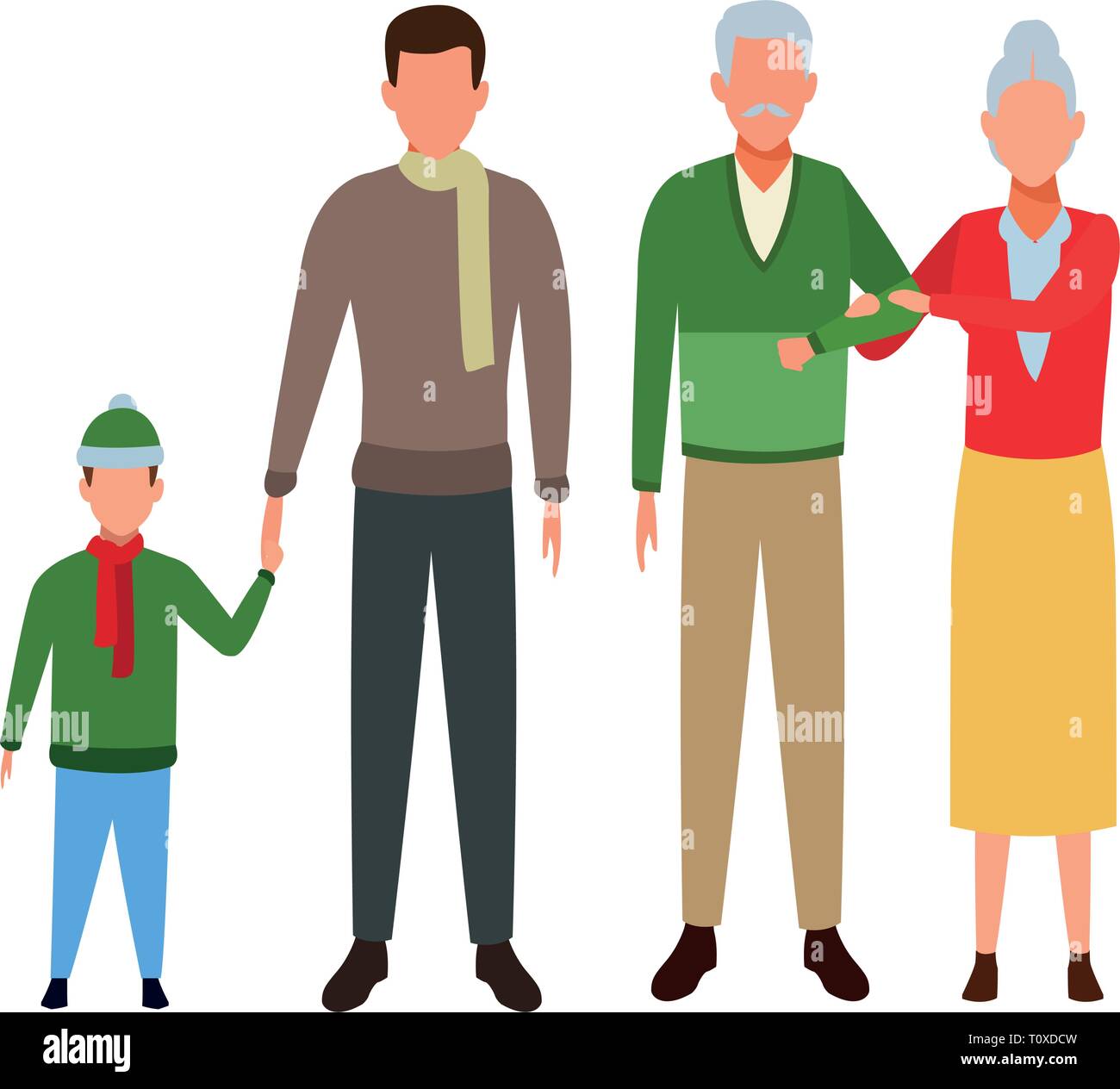 family avatar cartoon character Stock Vector Image & Art - Alamy