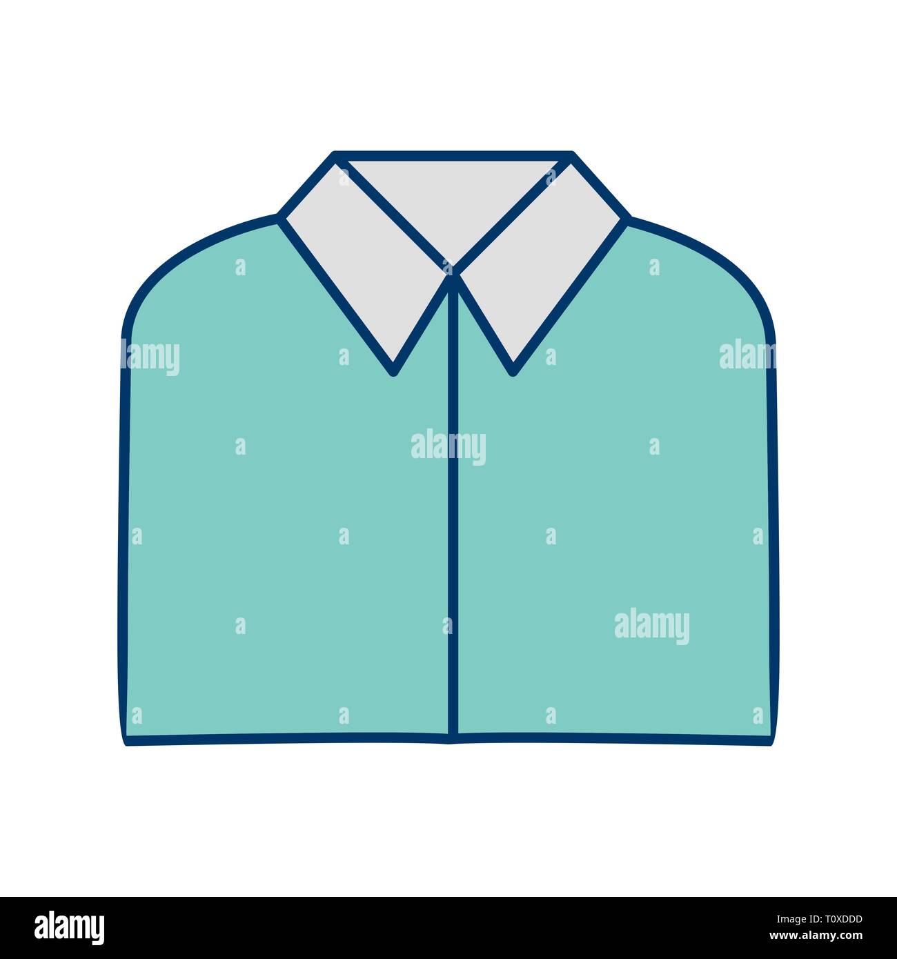 Illustration School Shirt Icon Stock Photo - Alamy