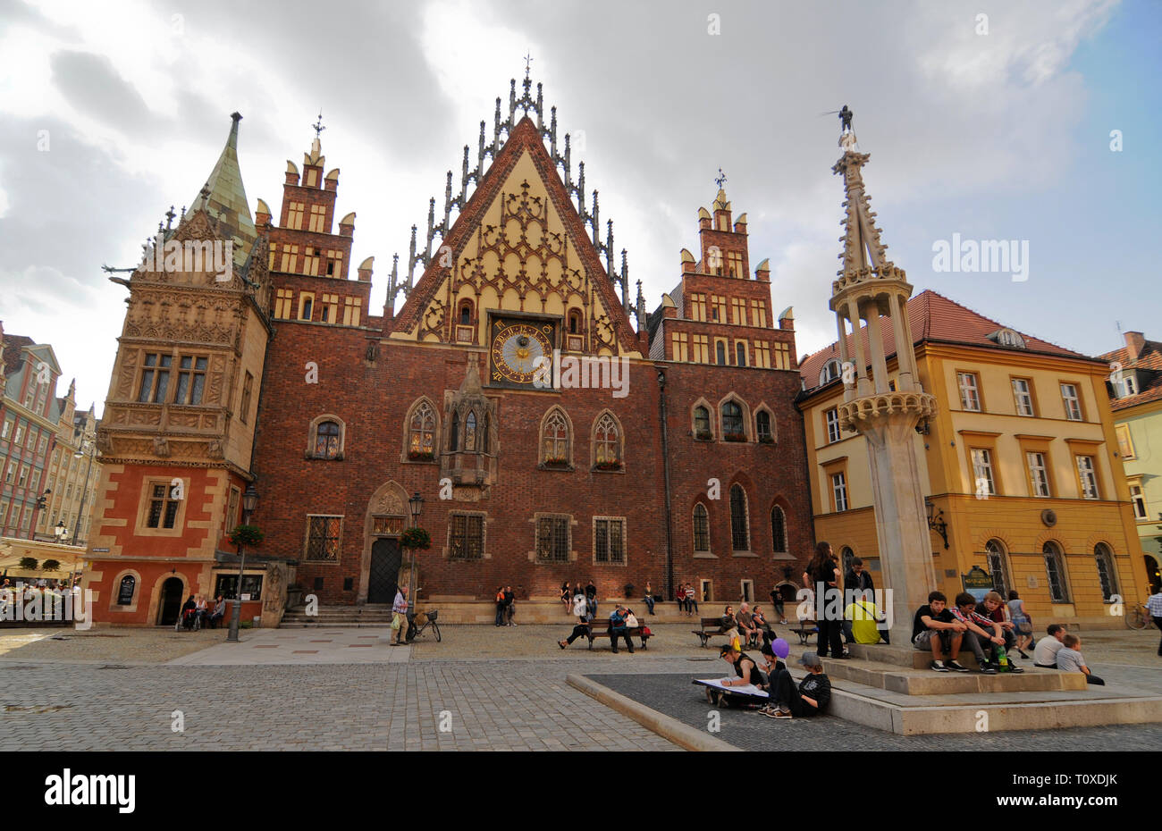 Wroclaw Old Town Hall (east elevation), Poland Stock Photo - Alamy