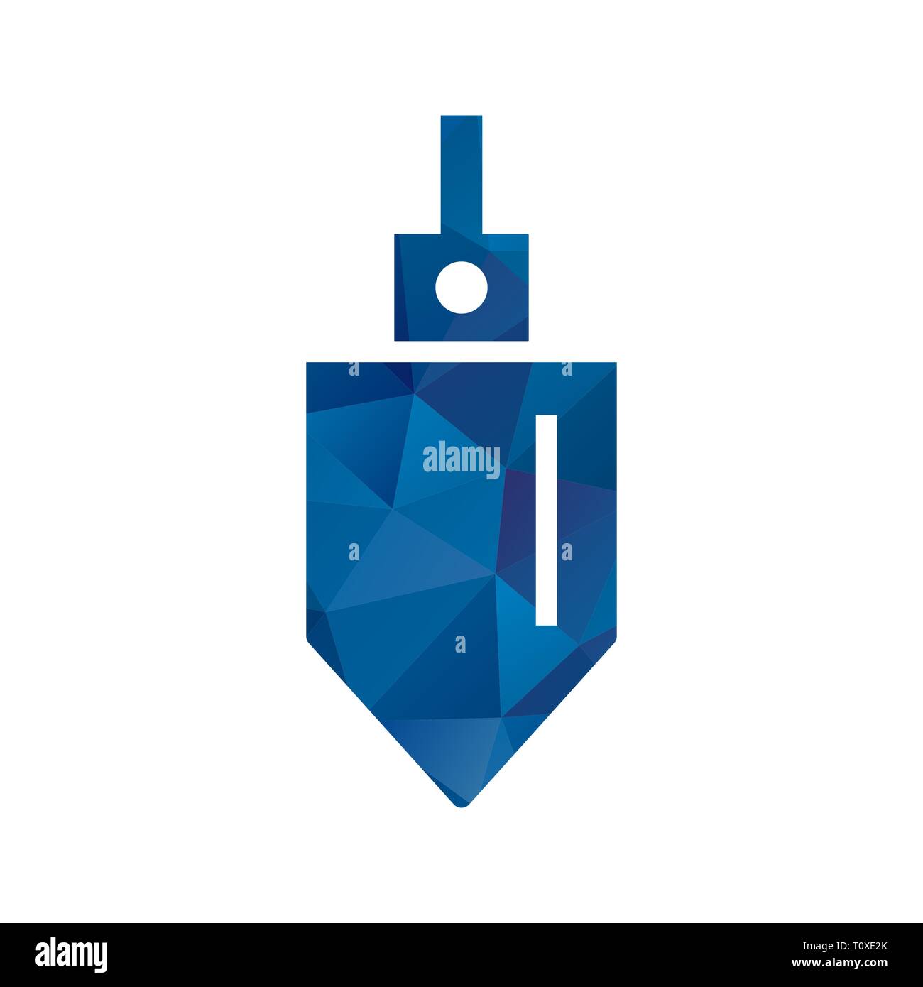 Illustration Plumb Bob Icon Stock Photo - Alamy