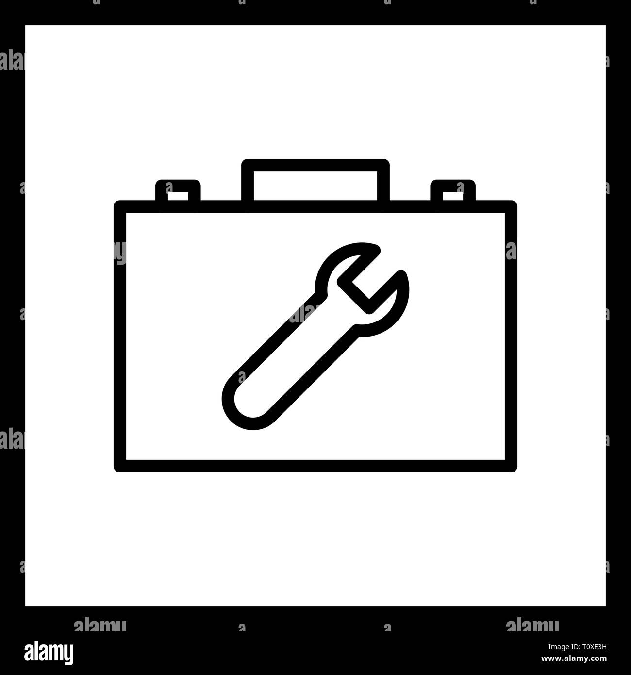 Illustration Tool box Icon Stock Photo - Alamy
