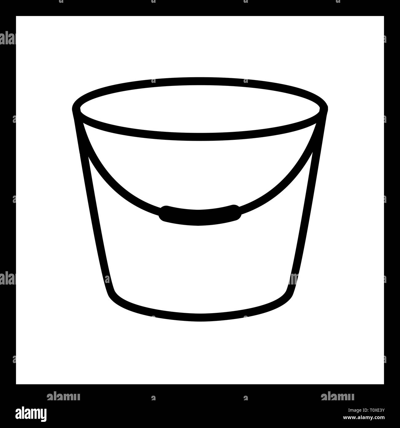 Illustration Bucket Icon Stock Photo - Alamy