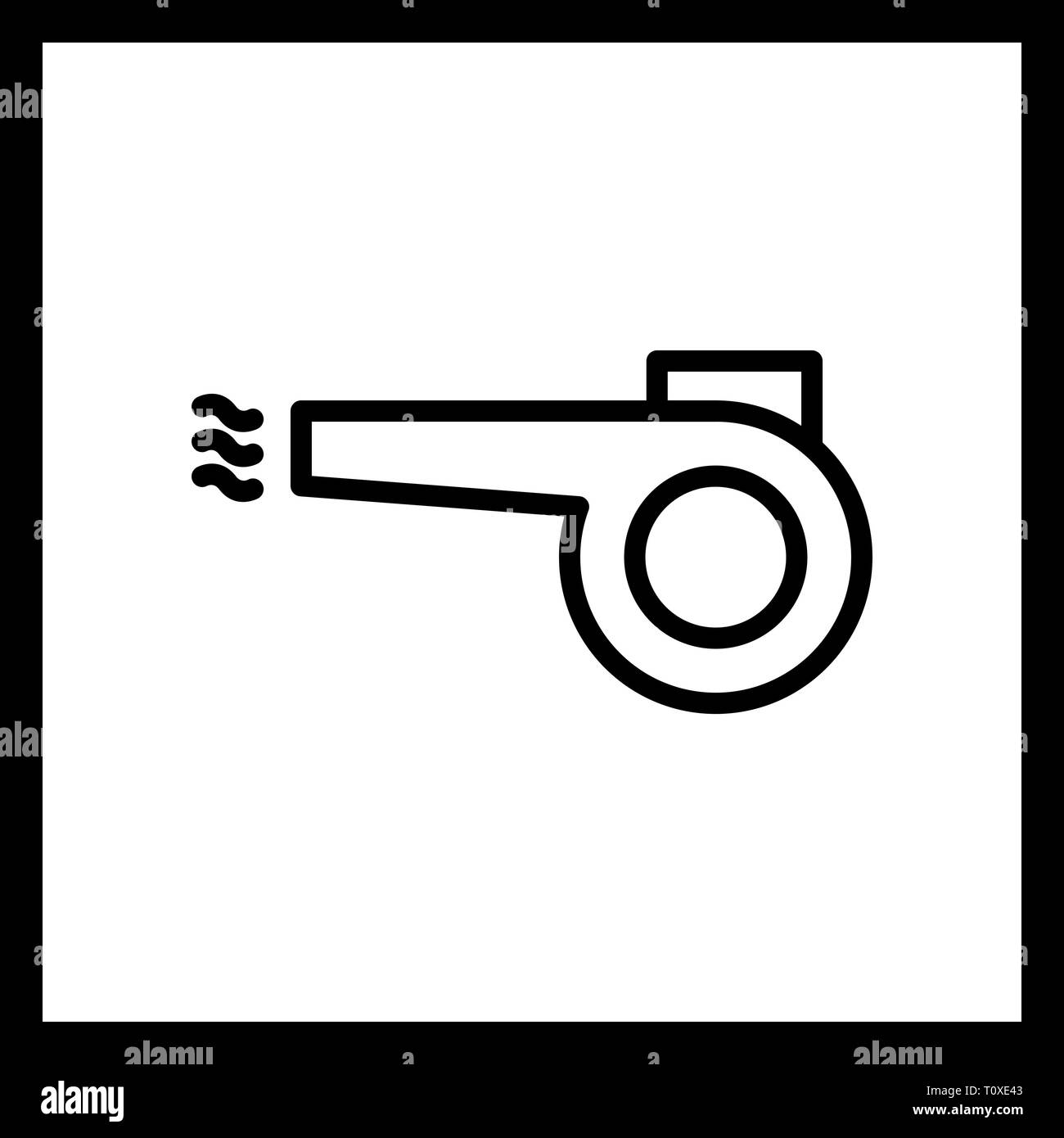 Illustration Blower Icon Stock Photo - Alamy