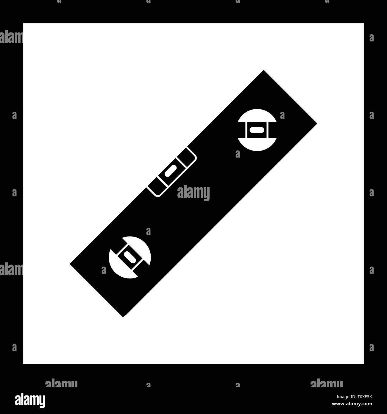 Leveler symbol Black and White Stock Photos & Images - Alamy