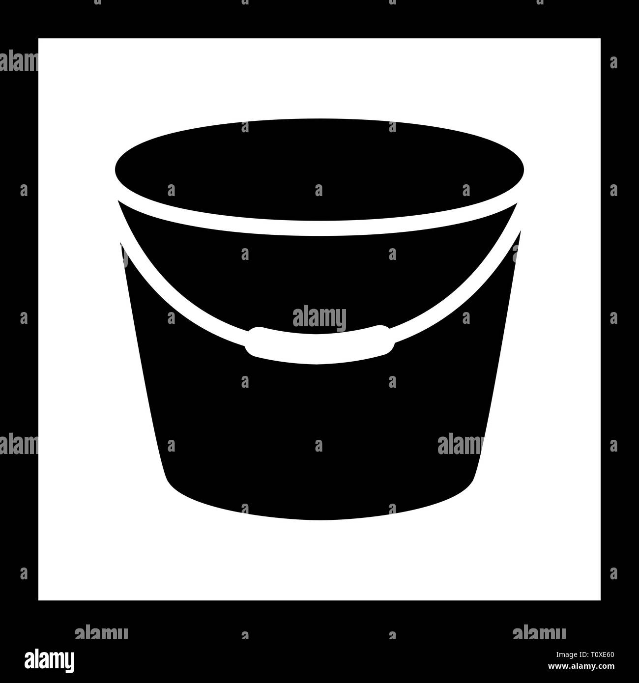 Illustration Bucket Icon Stock Photo - Alamy